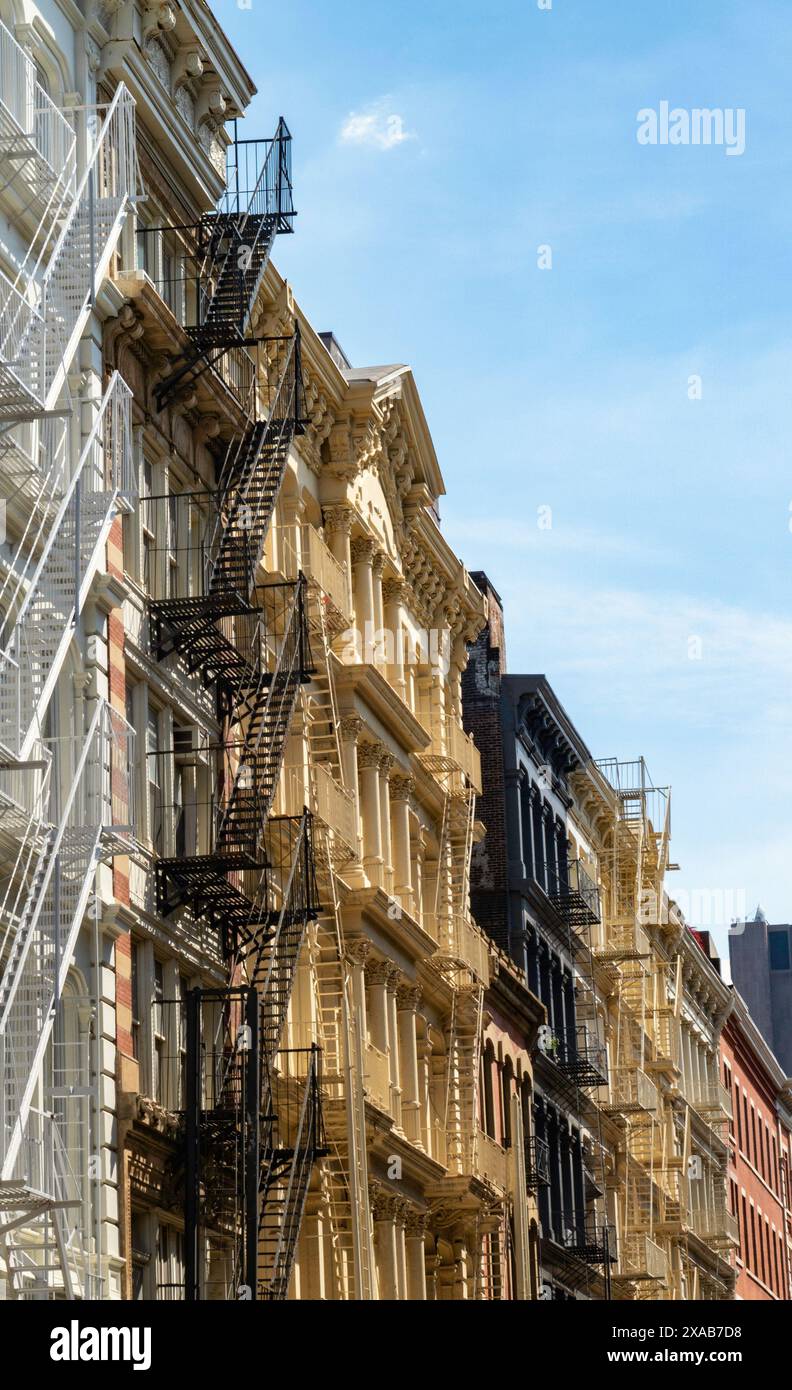 SoHo is an historic district featuring cast iron architecture, New York ...