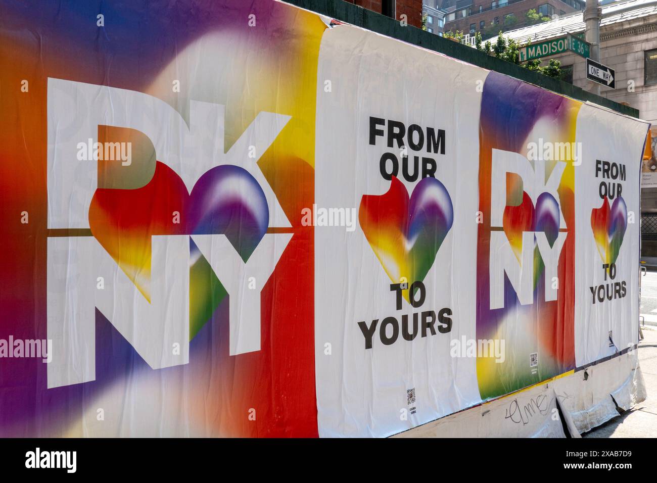 DKNY Poster supporting Pride Month, June 2024, Nyc, USA Stock Photo - Alamy