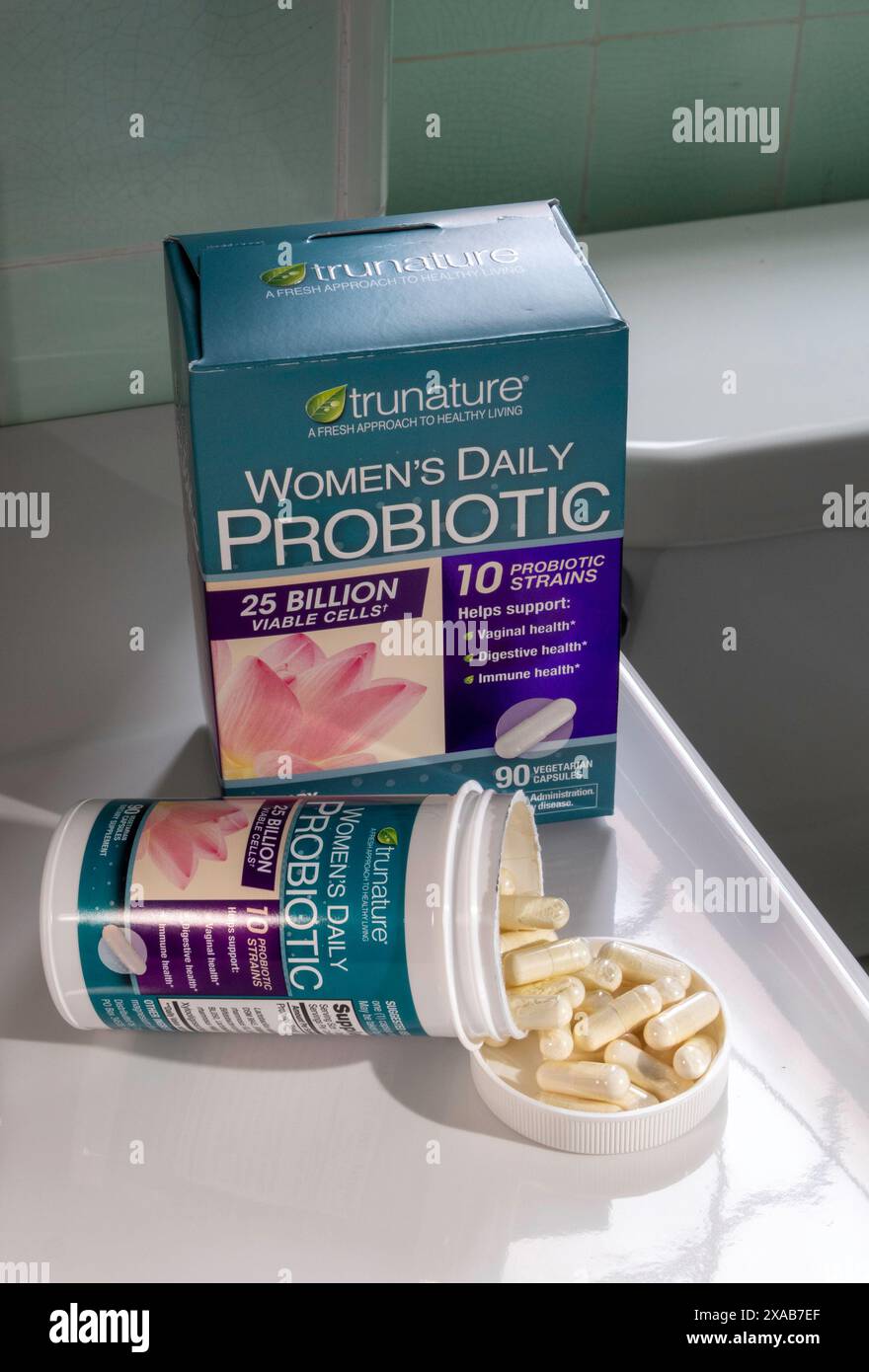 Still Life of Trunature Probiotic Capsules, 2024, USA Stock Photo - Alamy