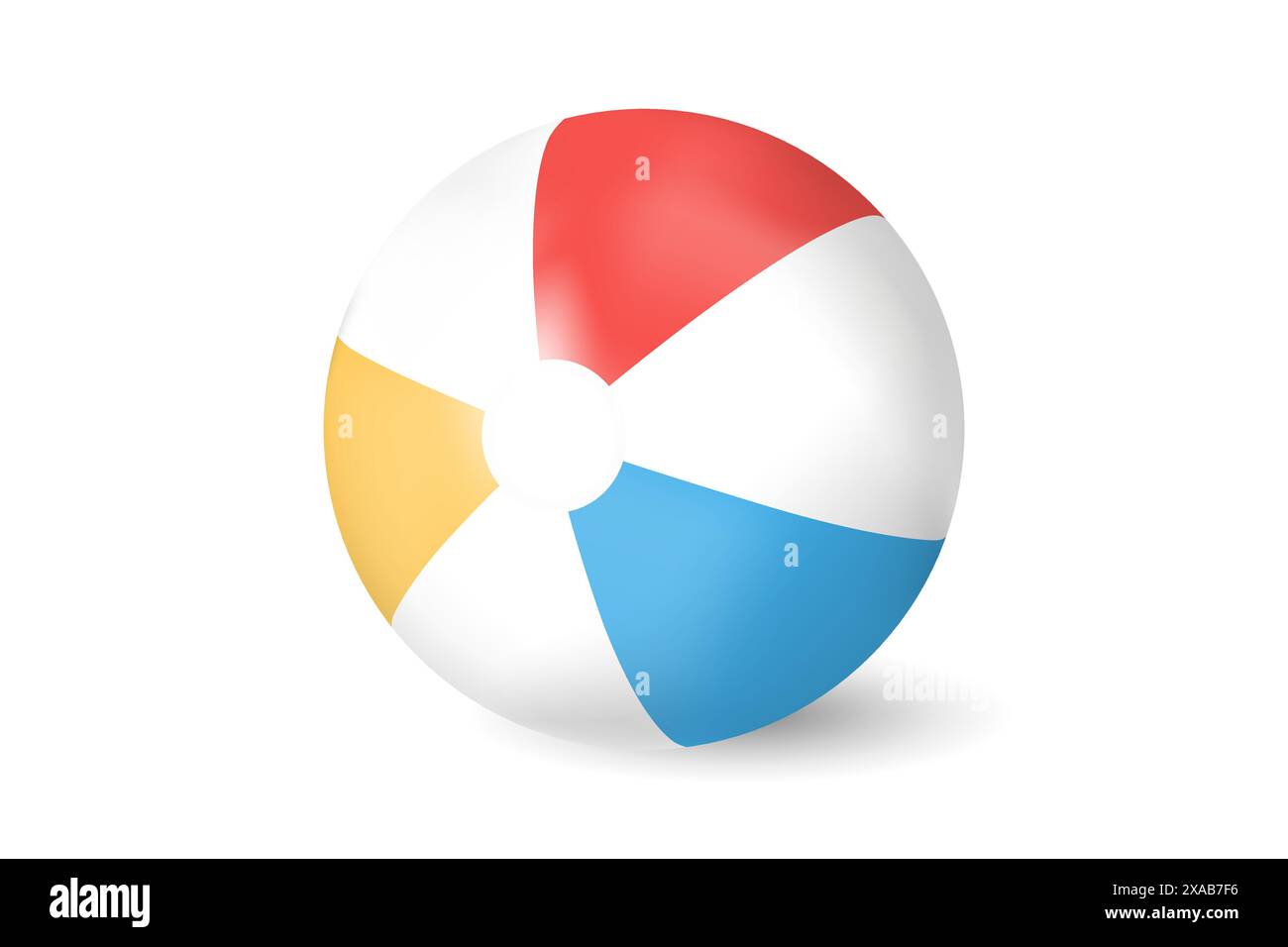 Inflatable ball for beach and water games. Set of beach ball ...