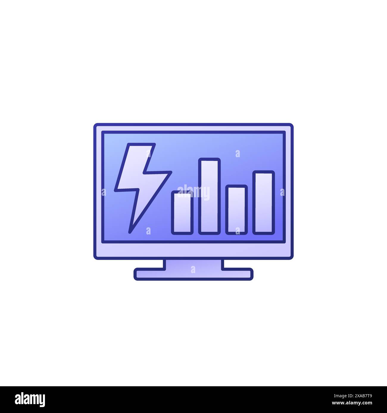 electric consumption icon with outline Stock Vector Image & Art - Alamy