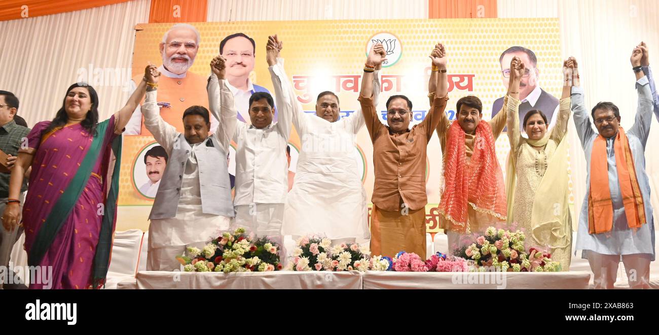 India. 05th June, 2024. NEW DELHI, INDIA - JUNE 5: Delhi BJP President ...