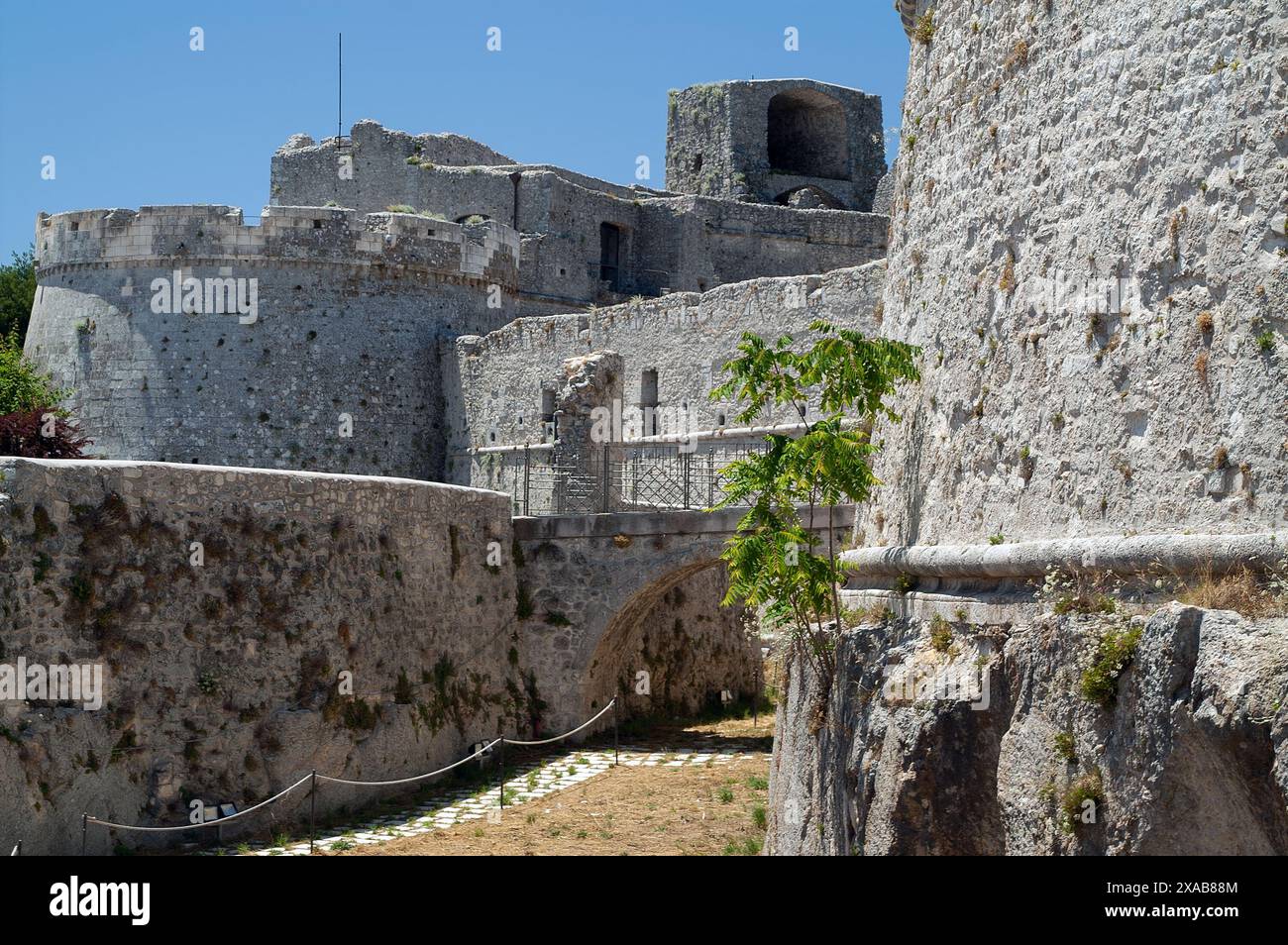 Italy, Italien, Italia, Monte Sant’Angelo; Apulia; Castello di Monte ...