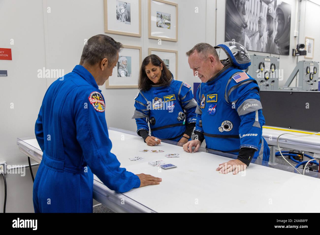 Cape Canaveral, Florida, USA. 3rd June, 2024. After suit-up and final ...