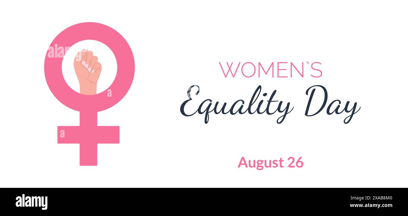 Womens Equality Day Banner with Venus Symbol Stock Vector Image & Art ...