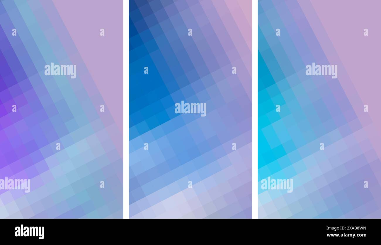 pixel mosaic tile. Pastel gradient backdrop. Geometric pattern, texture ...