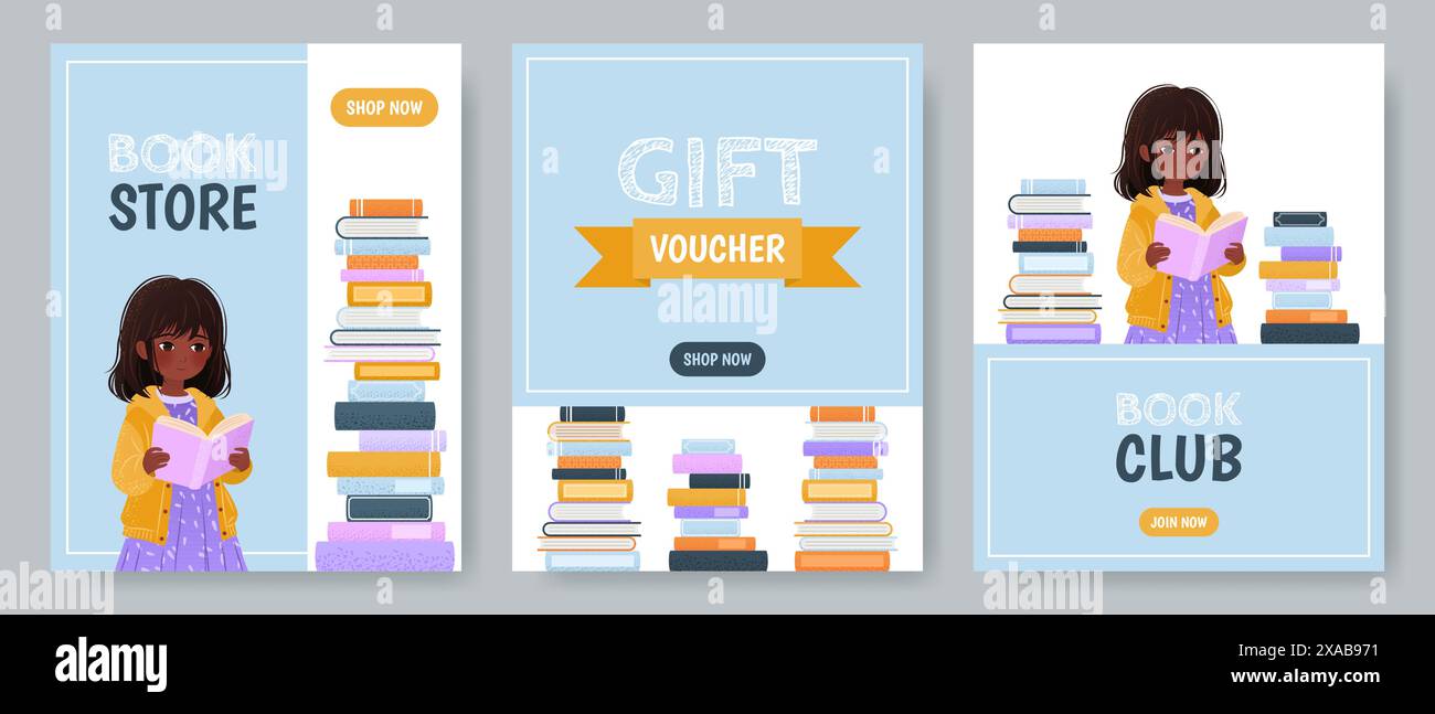 Student book club Stock Vector Images - Alamy