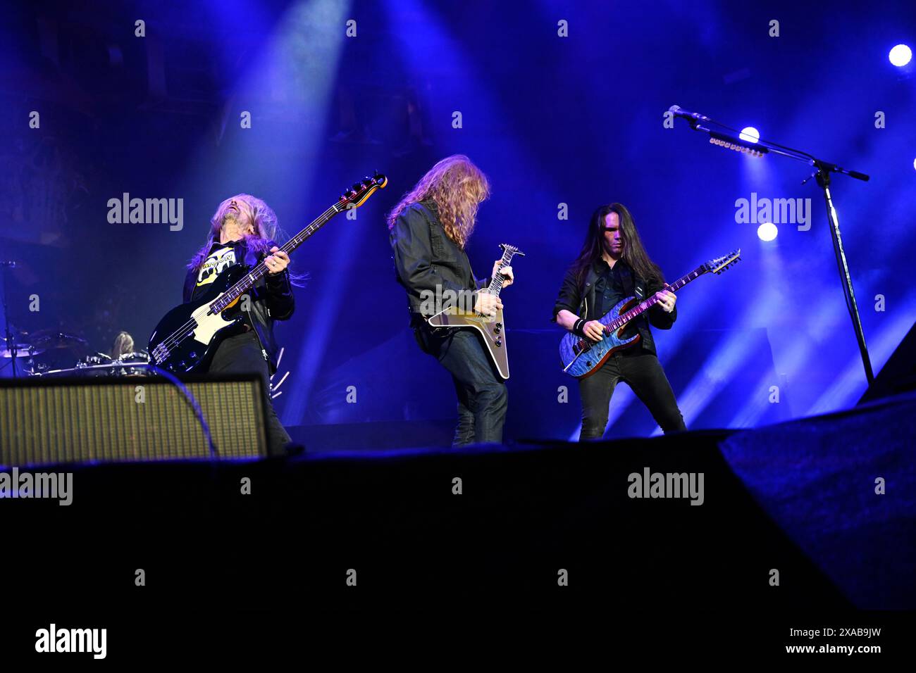 Megadeth plays on the Rock stage at Sweden Rock Festival 2024 in ...