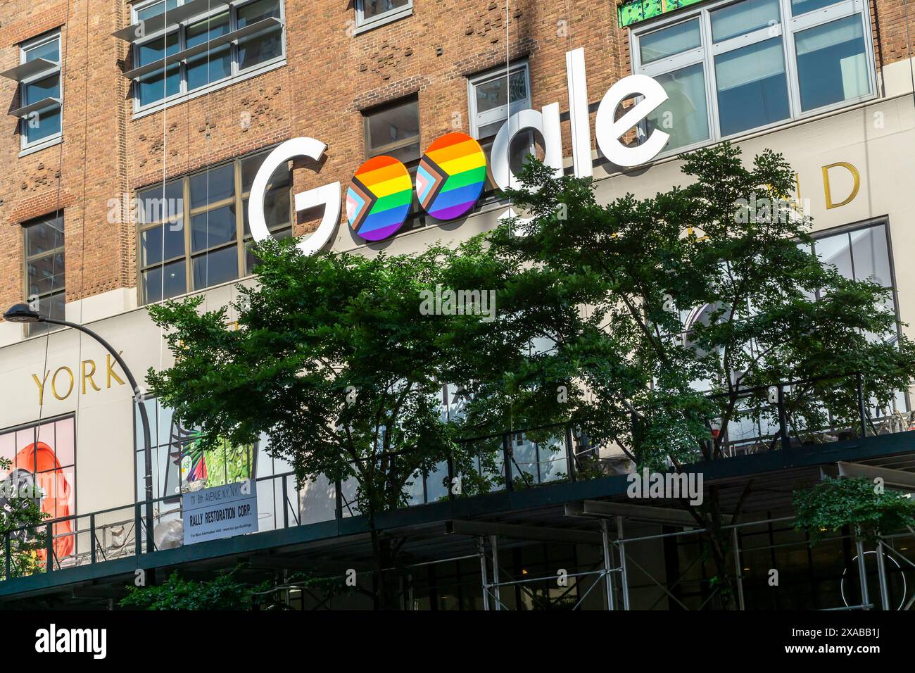 The "double o's" of the Google logo on their building at 111 Eighth ...