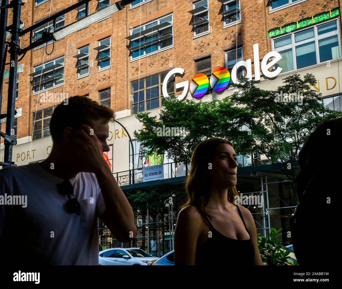 The "double o's" of the Google logo on their building at 111 Eighth ...