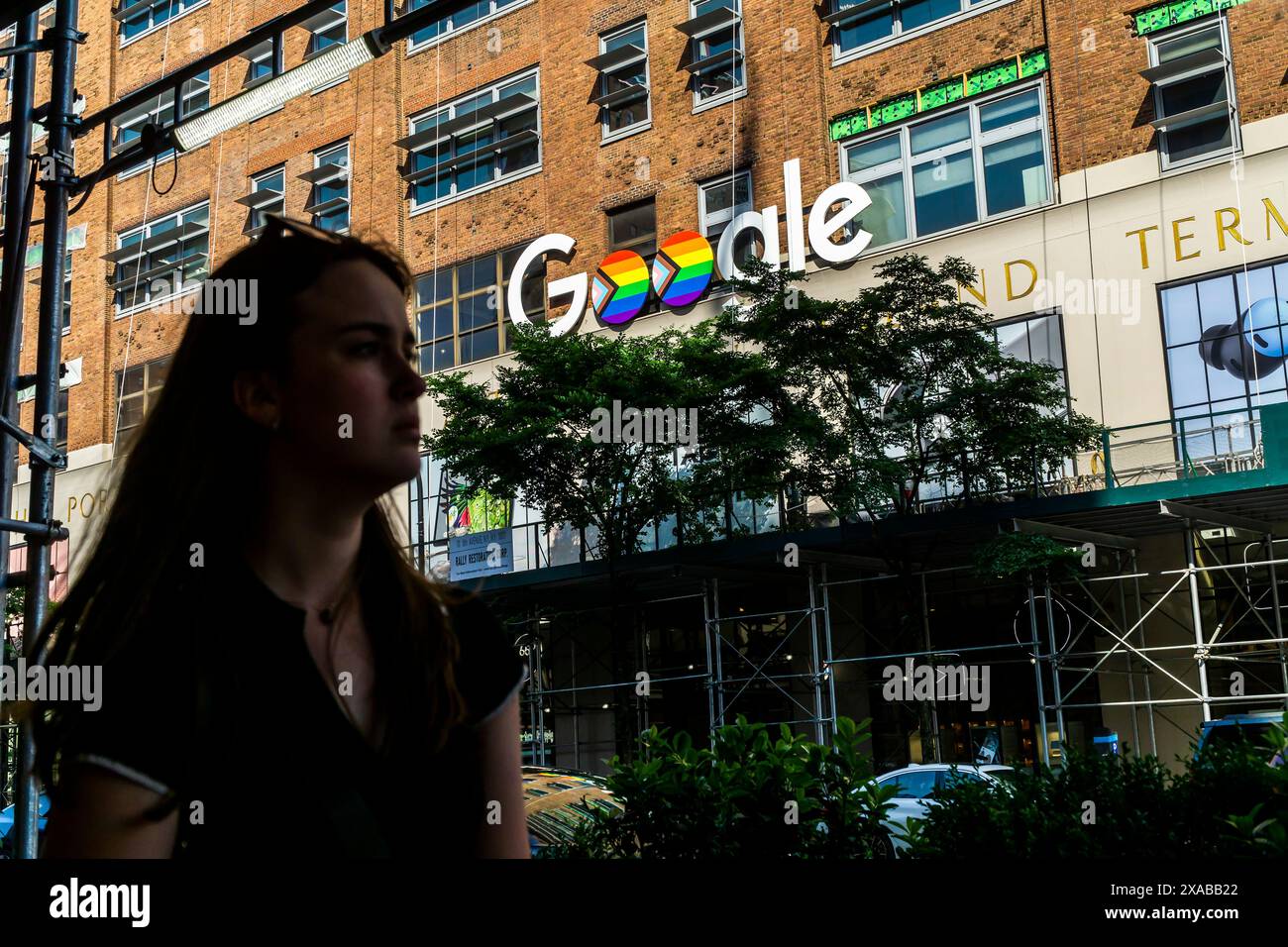 The "double o's" of the Google logo on their building at 111 Eighth ...