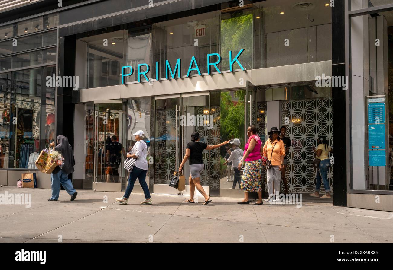 Irish fast fashion giant Primark on Fulton Street in Downtown Brooklyn ...