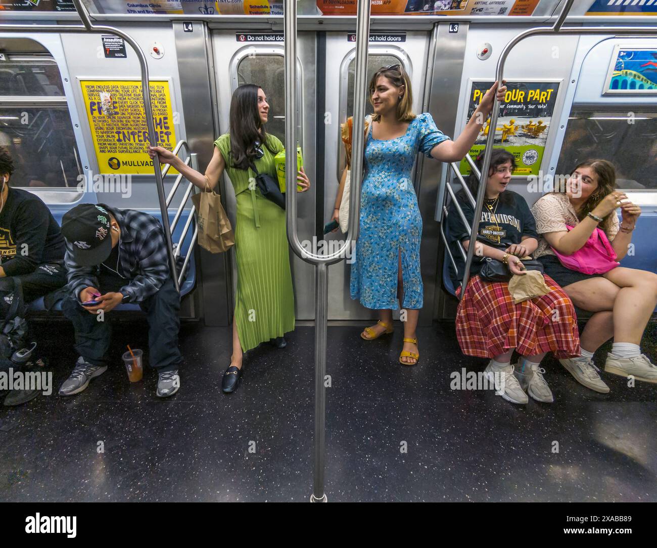 Weekend ridership in the subway in New York on Sunday, May 26, 2024 ...