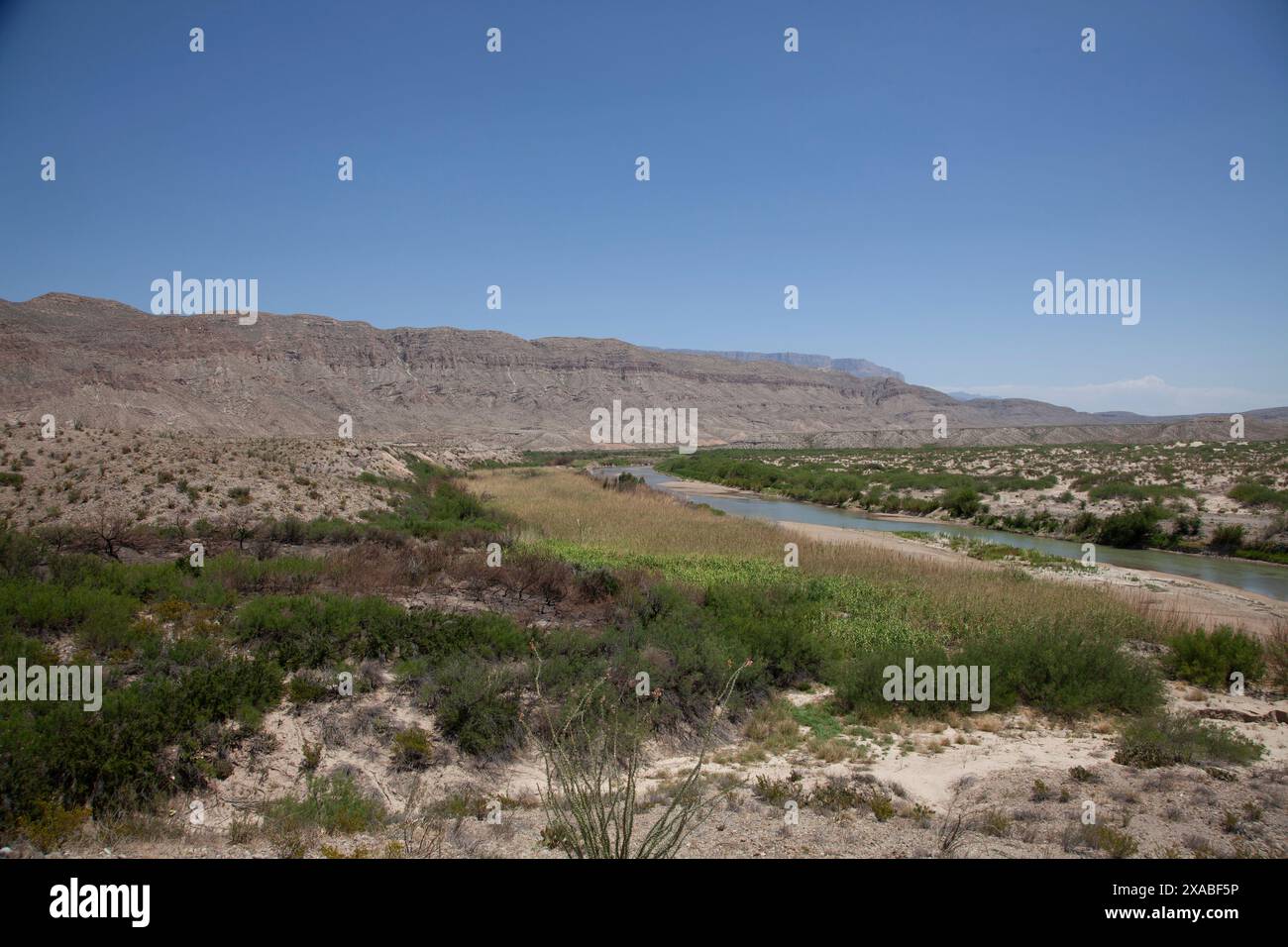 The Rio Grande River meanders through the breathtaking scenery of Big ...