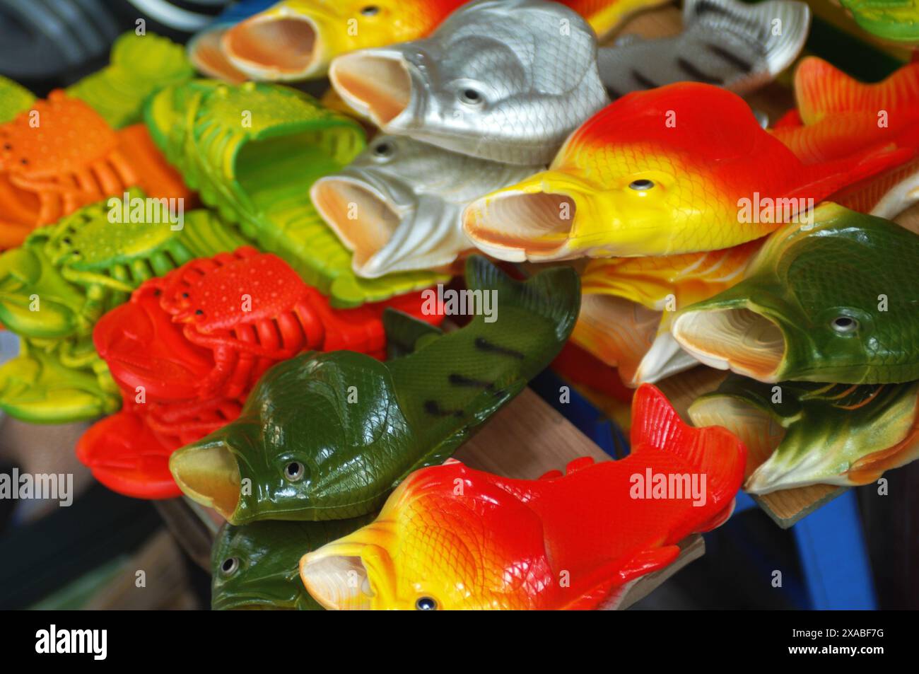 Plastic fish shaped shoes for sale, for sale, Hanoi, Vietnam Stock ...