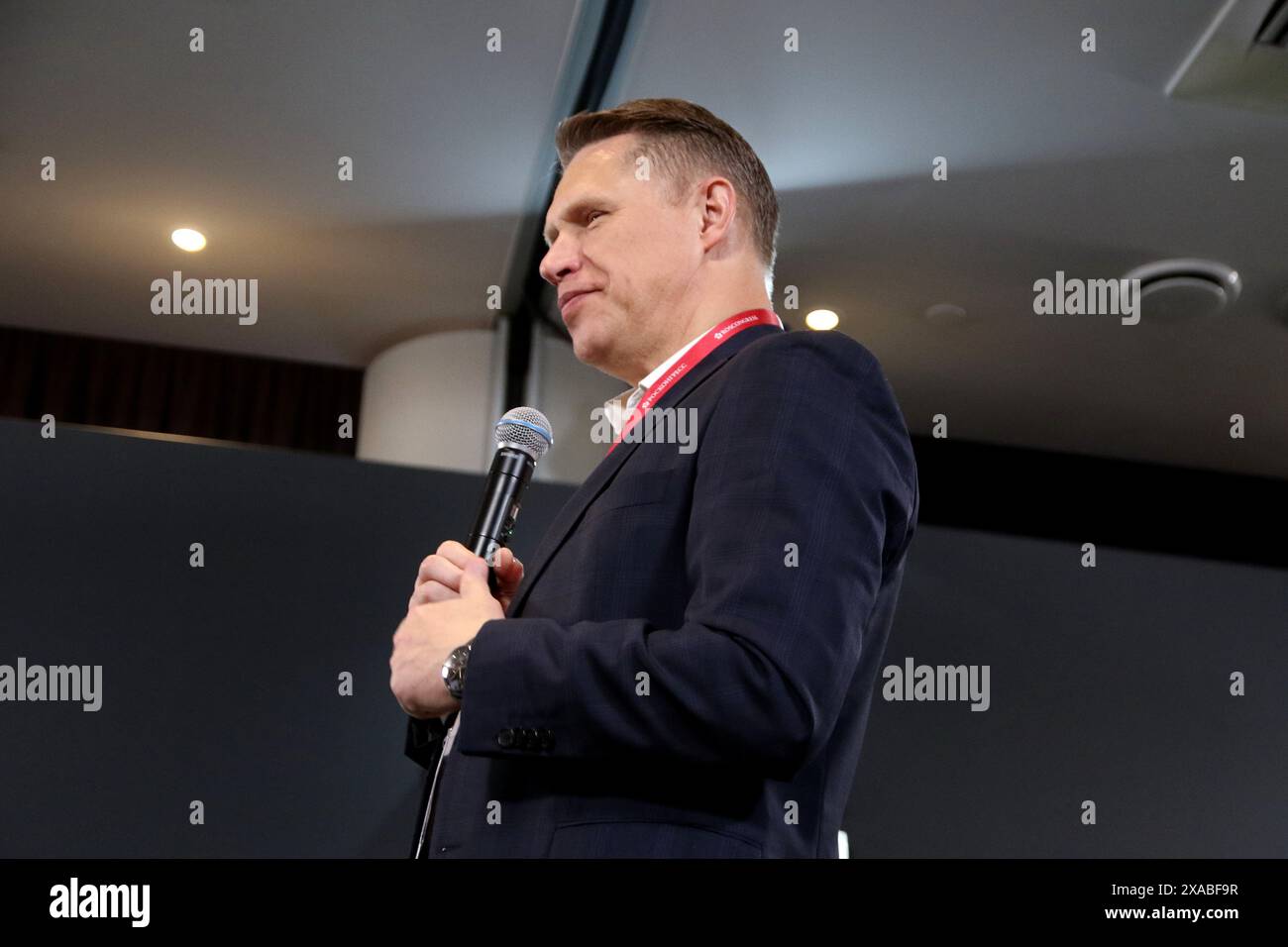 Minister of Health Mikhail Murashko delivers his speech at Prof Insider ...