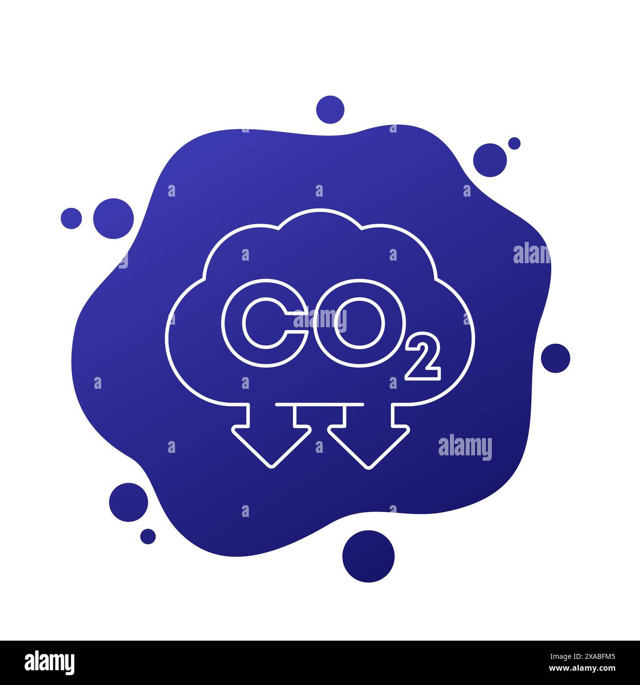 Carbon emission reducing icon Cut Out Stock Images & Pictures - Alamy