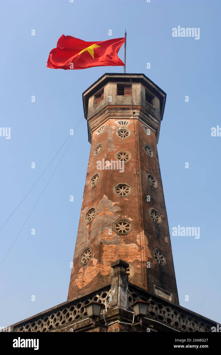 Vietnamese Flag flying above the Flag Tower, Vietnam War, Vietnam ...