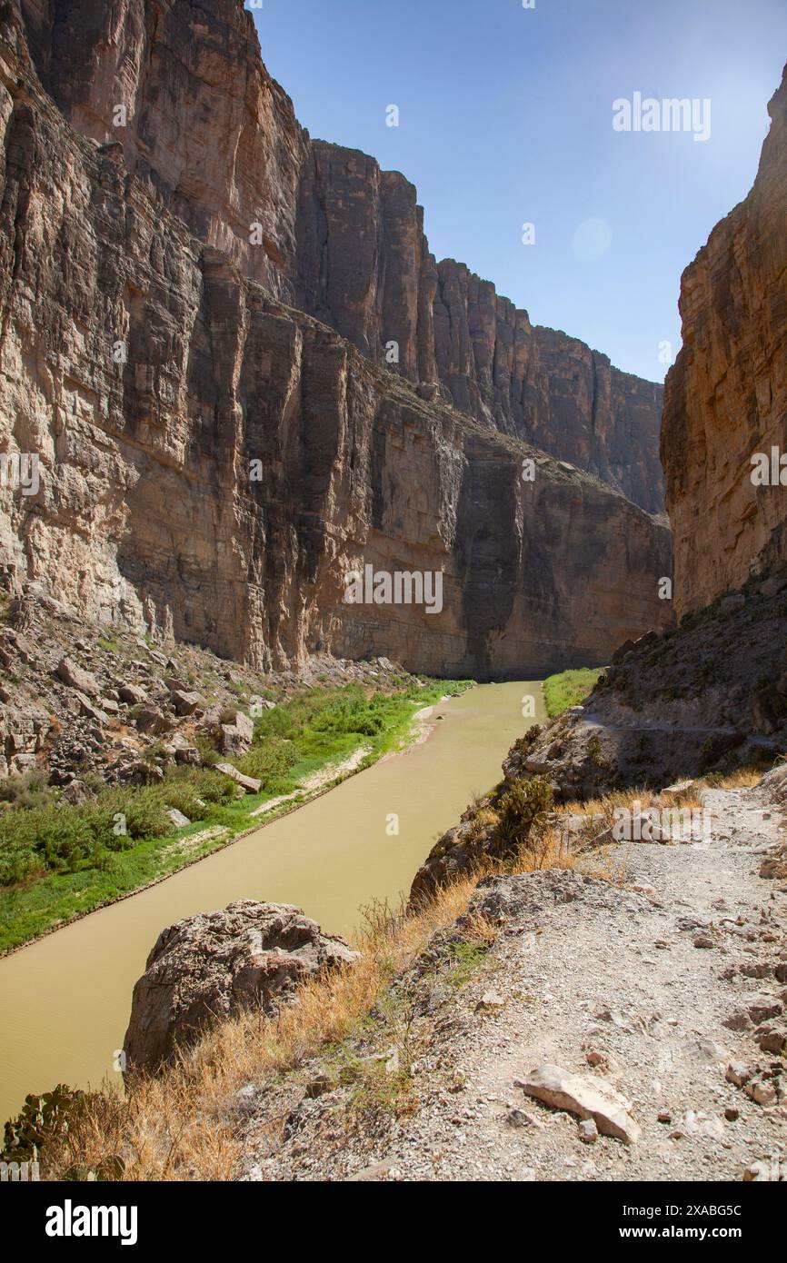 The Rio Grande flows through the breathtaking southwest canyons of Big ...