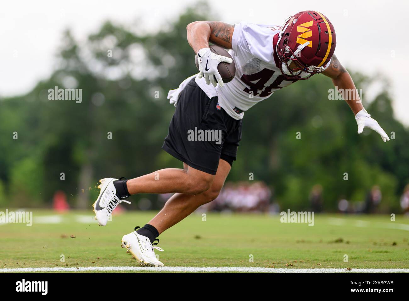 Ashburn, VA, USA. 05th June, 2024. Washington Commanders running back ...