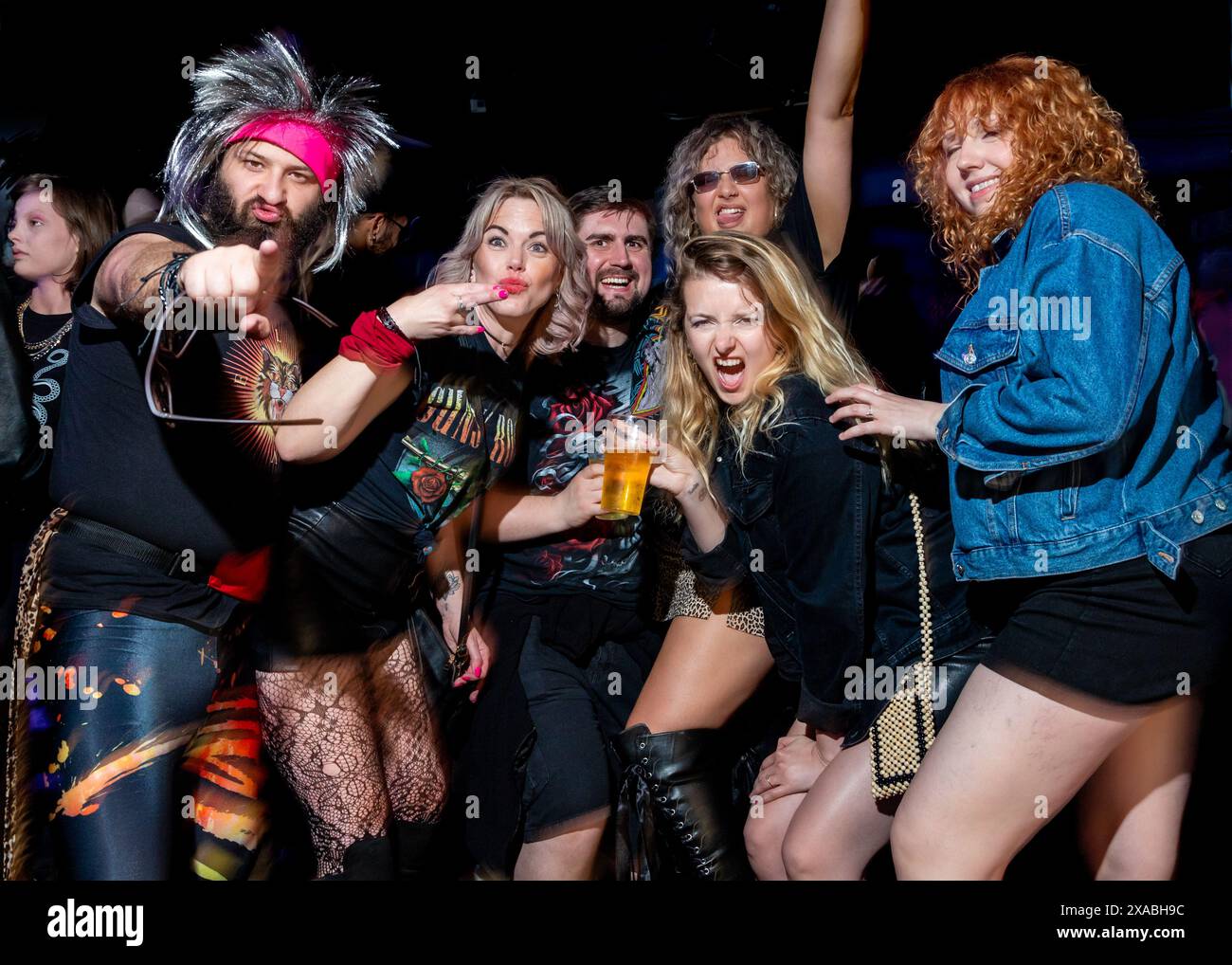 London nightlife in a rock club Stock Photo - Alamy
