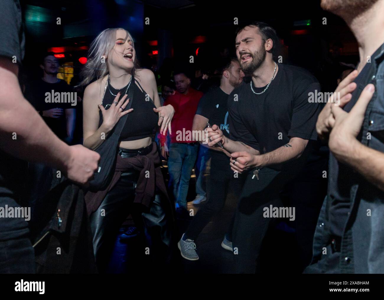 London nightlife in a rock club Stock Photo - Alamy