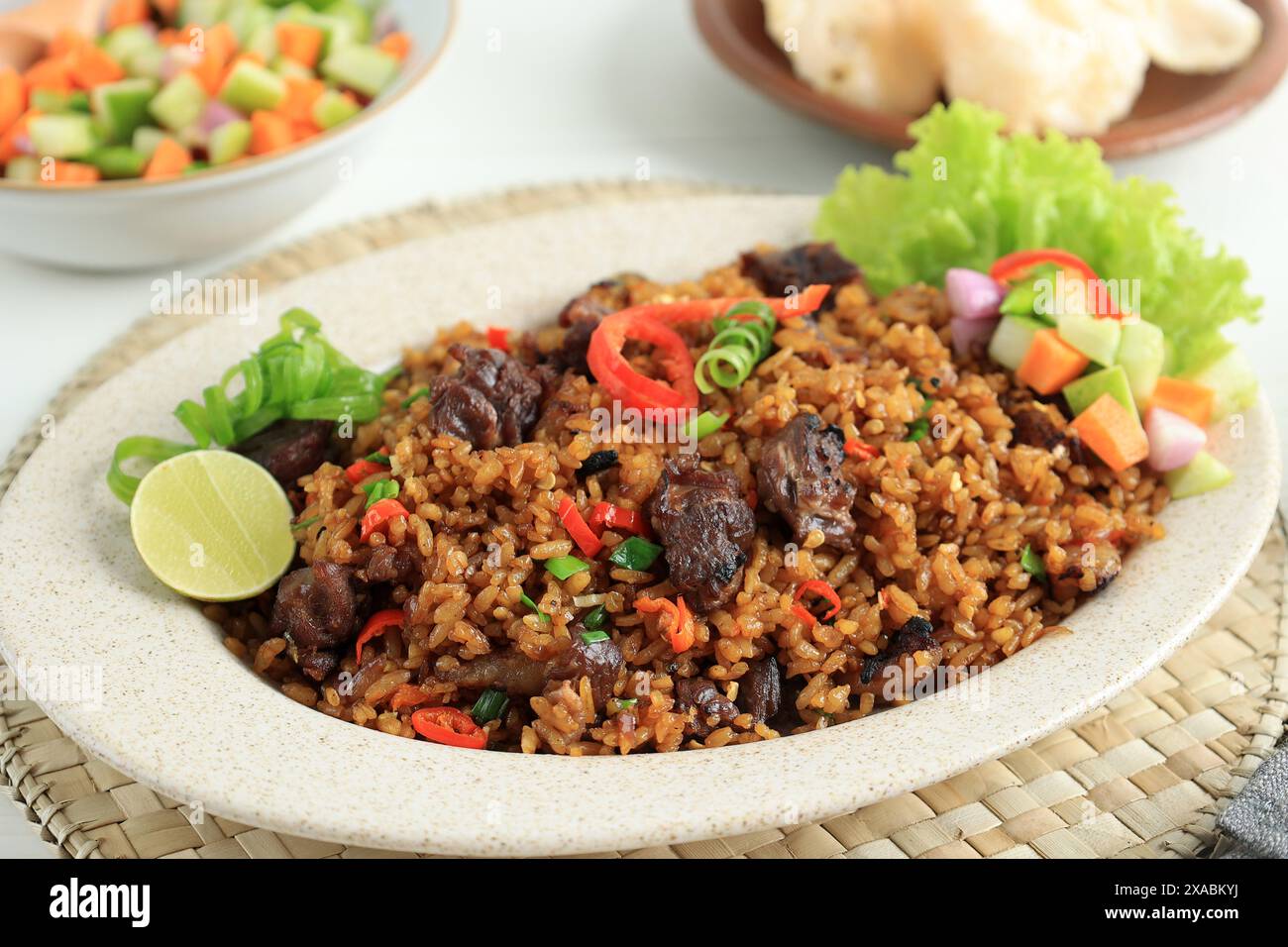 Nasi Goreng Kambing, Spicy Fried Rice with Goat Meat for Ied al Adha ...