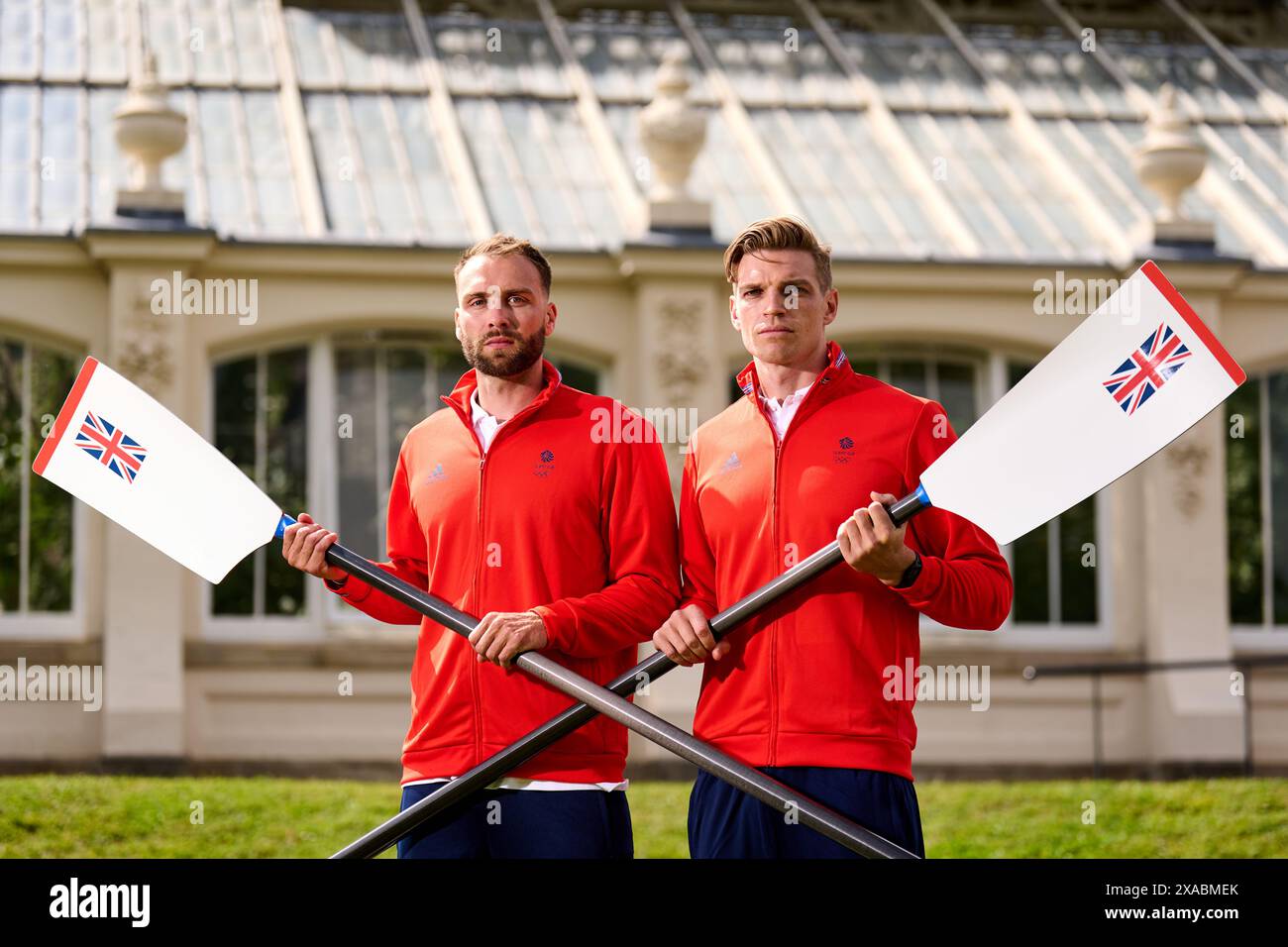l-r; Ollie Wynne-Griffith and Tom George who row in the men’s pair ...