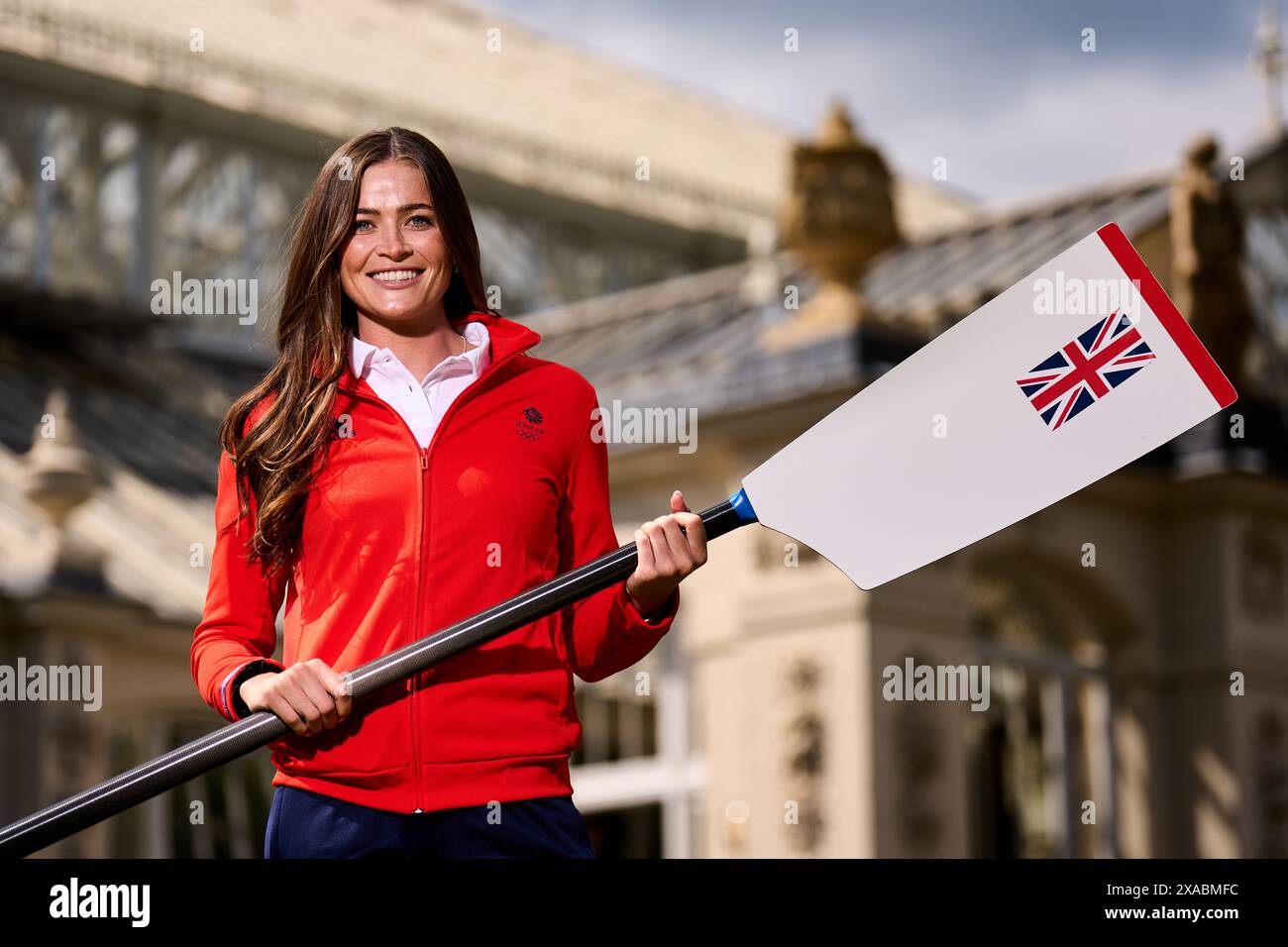 Rebecca Shorten, women’s four (W4-) during the Team GB Paris 2024 ...