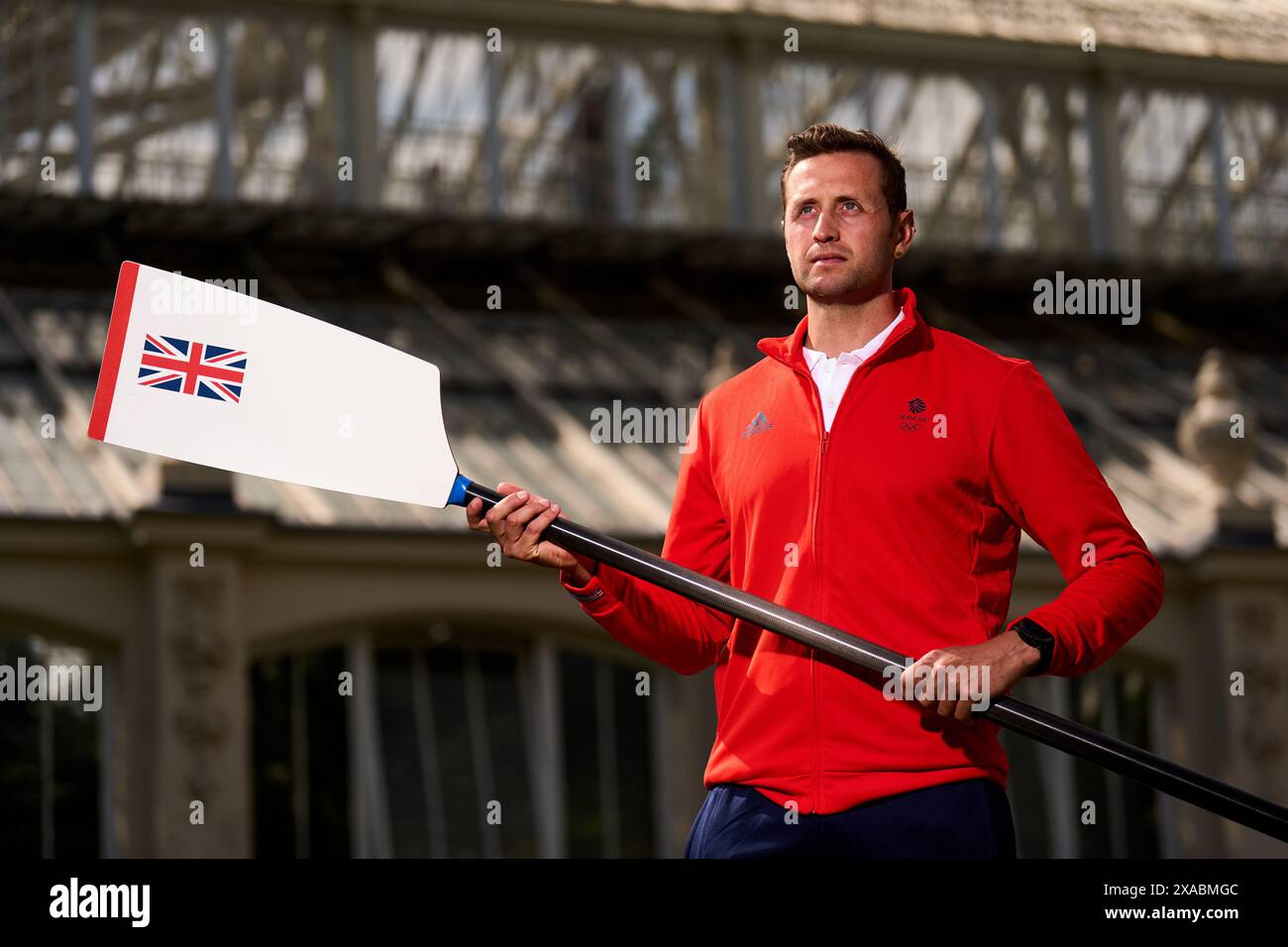 Jacob Dawson, Men’s eight (M8+) during the Team GB Paris 2024 Rowing ...