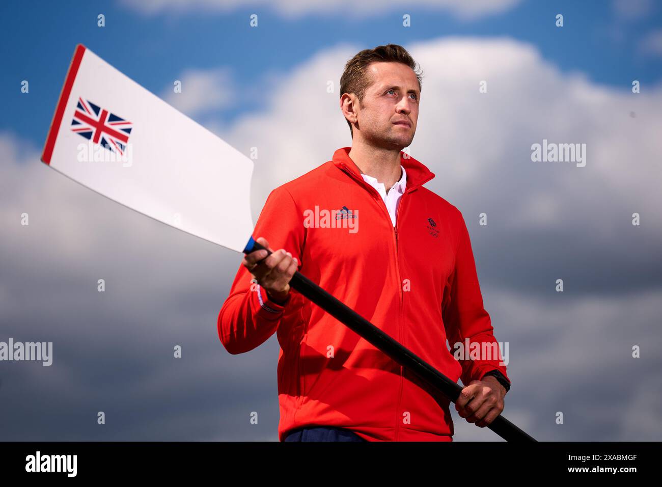 Jacob Dawson, Men’s eight (M8+) during the Team GB Paris 2024 Rowing ...