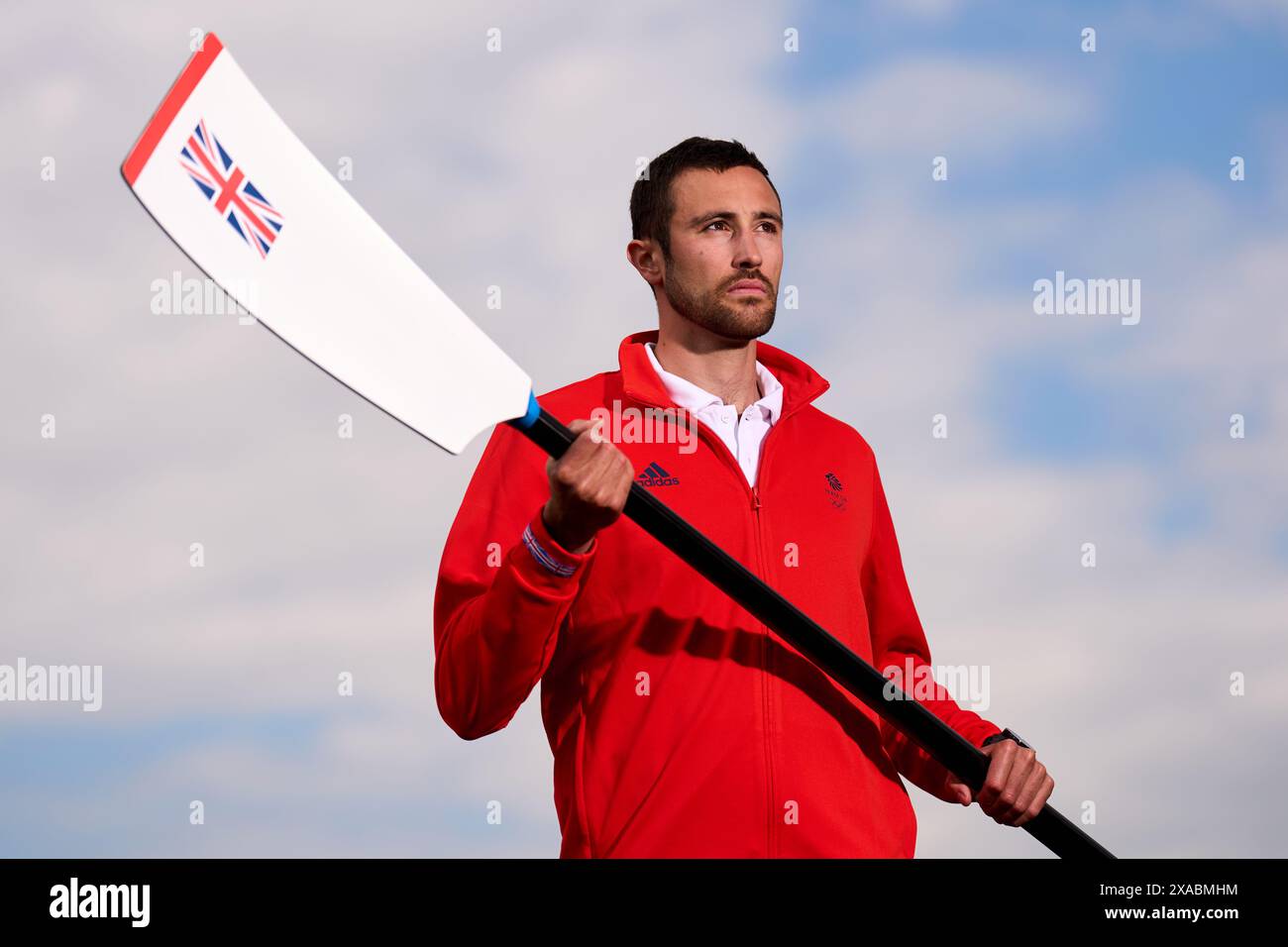 Sholto Carnegie,Men’s eight (M8+) during the Team GB Paris 2024 Rowing ...