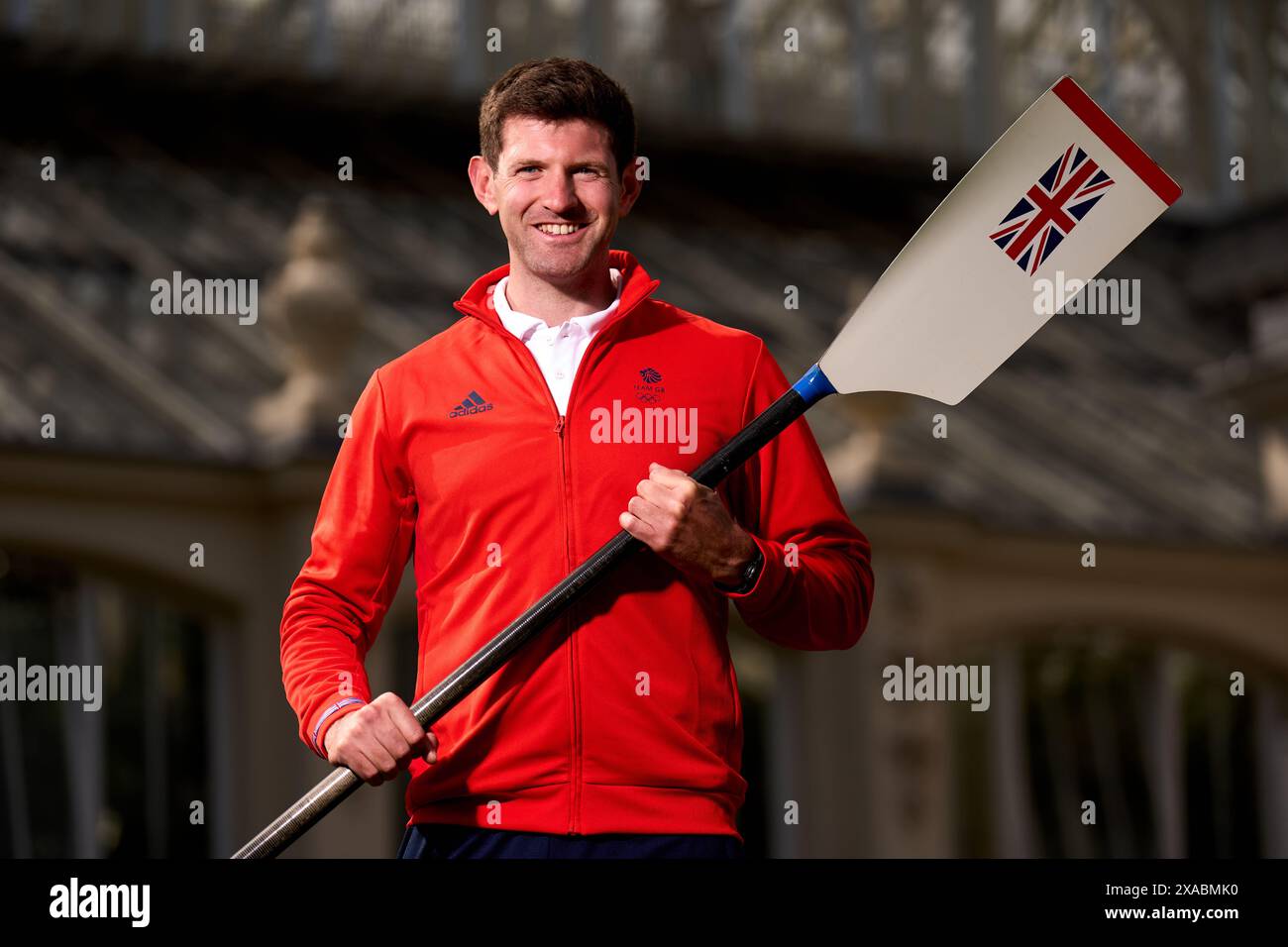 Tom Barras, Men’s quadruple sculls (M4x) during the Team GB Paris 2024 ...