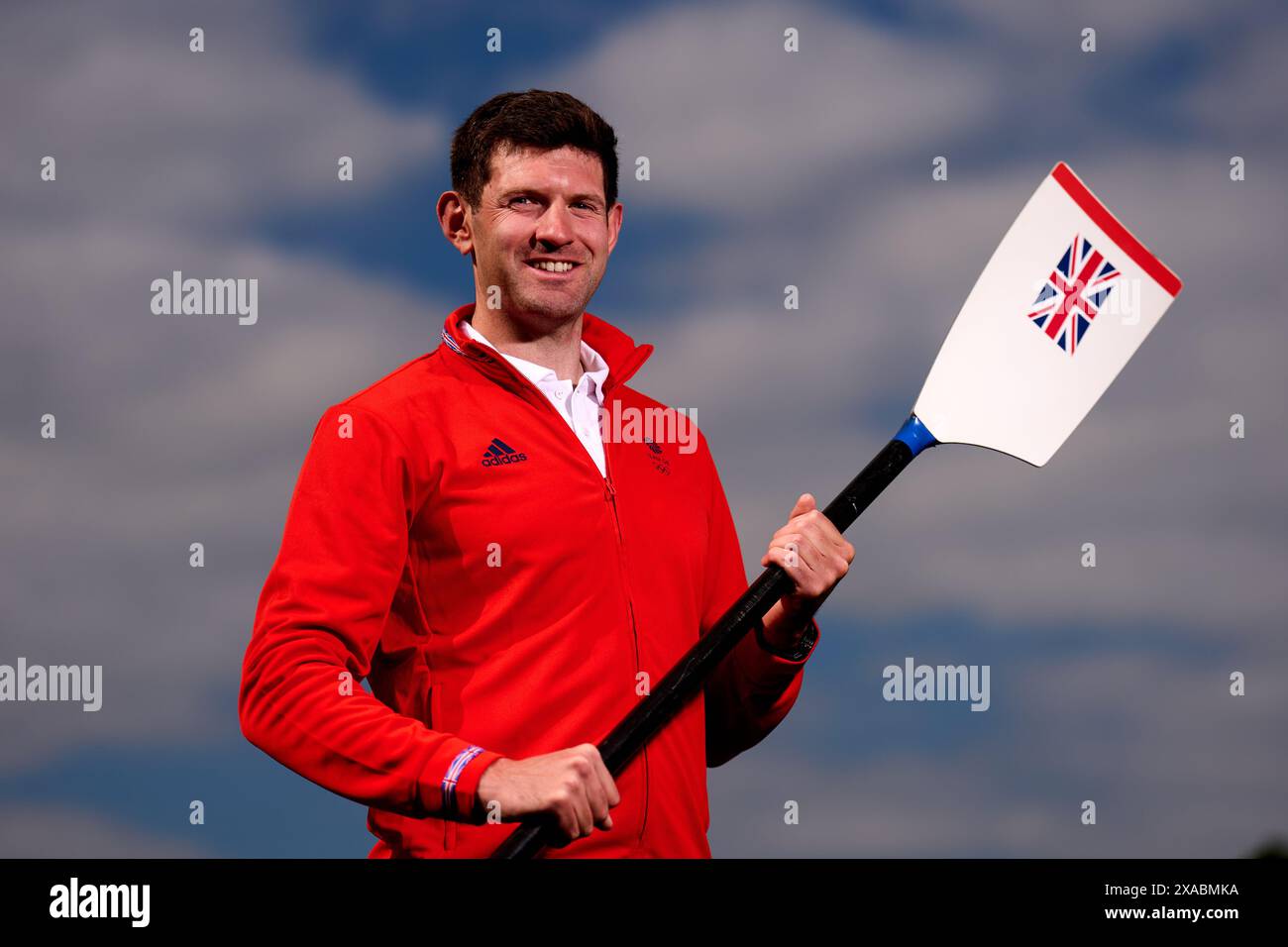 Tom Barras, Men’s quadruple sculls (M4x) during the Team GB Paris 2024 ...