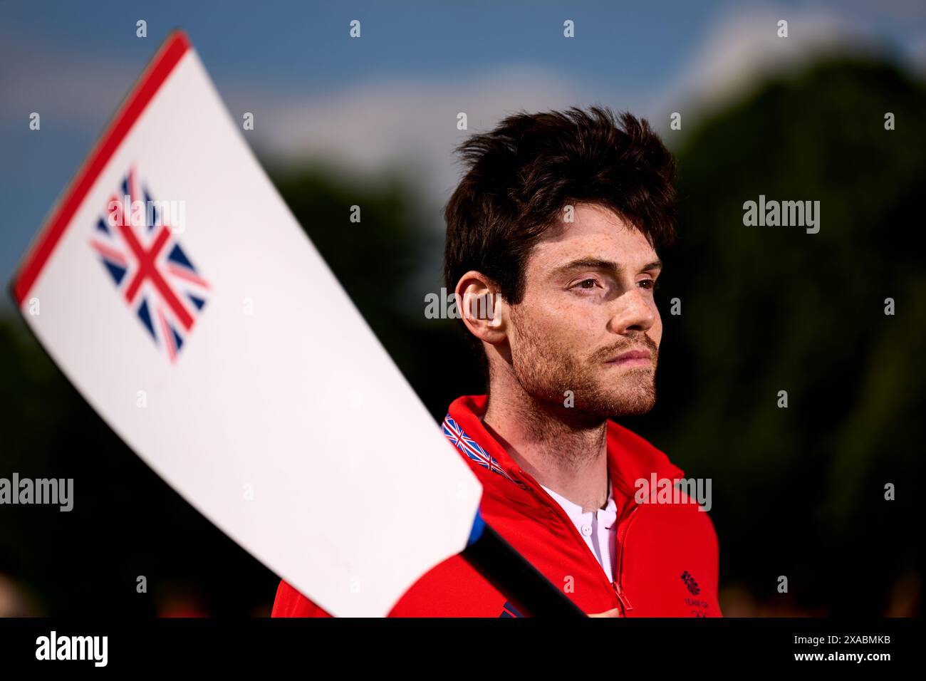 Freddie Davidson, Men’s four (M4-) during the Team GB Paris 2024 Rowing ...