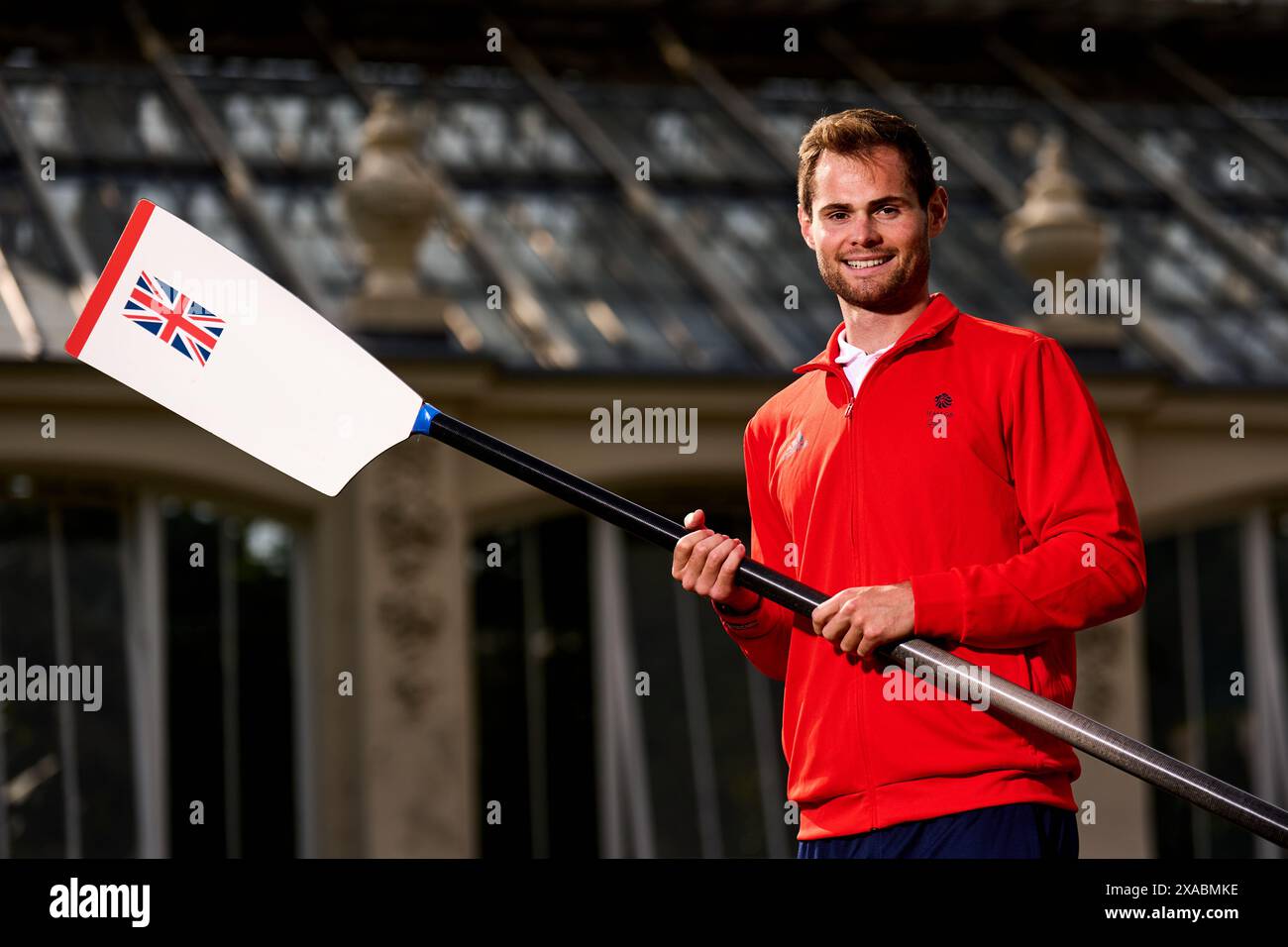 David Ambler, Men’s four (M4-) during the Team GB Paris 2024 Rowing ...