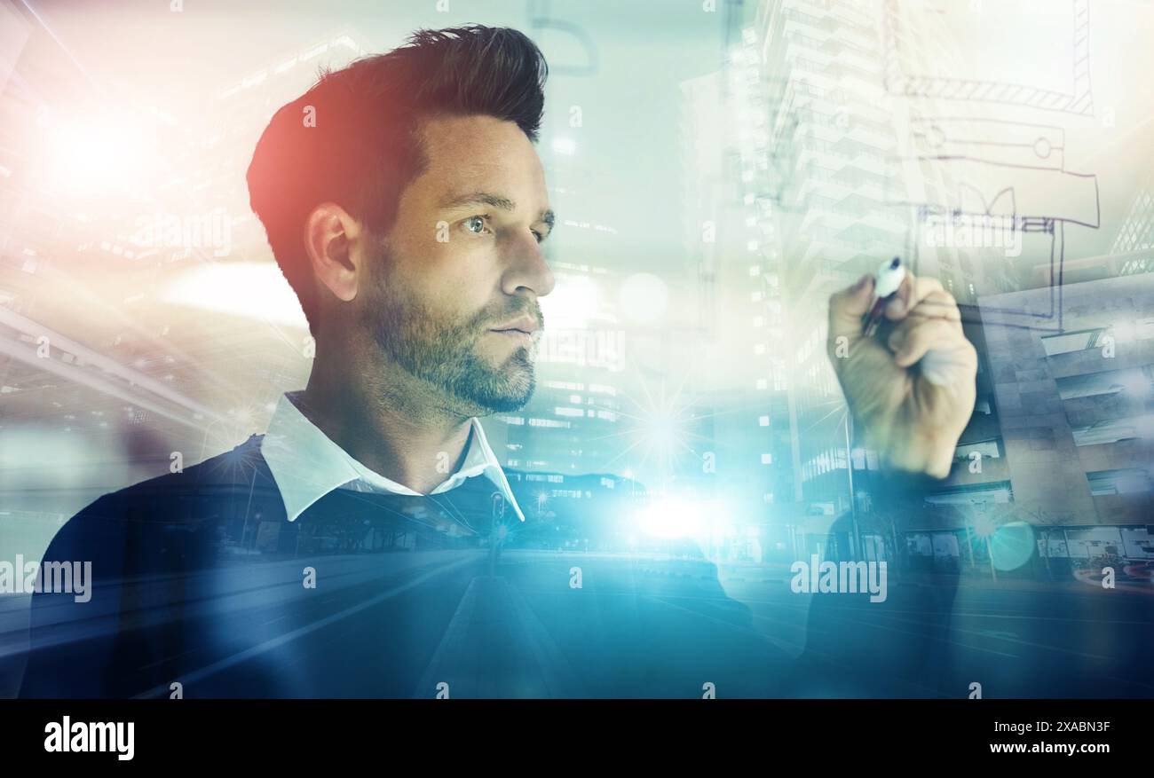 Town planning blueprint hi-res stock photography and images - Alamy