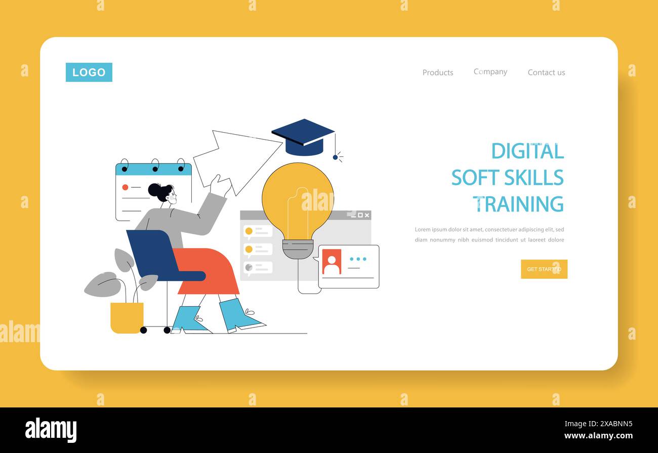 Soft Skills Training concept. Online education platform offers courses ... Soft Skills Training concept. Online education platform offers courses ...