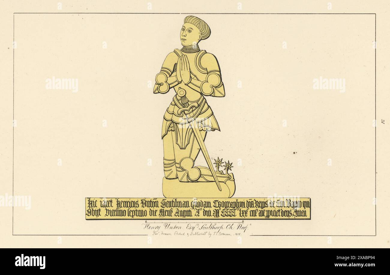 Henry Unton, Gentleman, 1470. Chirographer in the court of Common Pleas ...