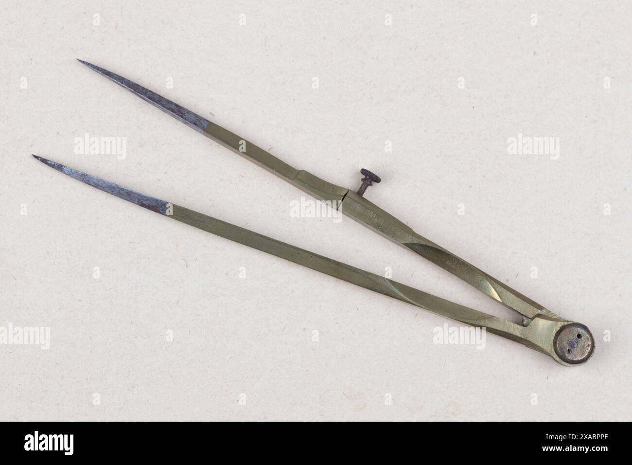 vintage bronze dividers calipers nautical navigation chart tool on ...