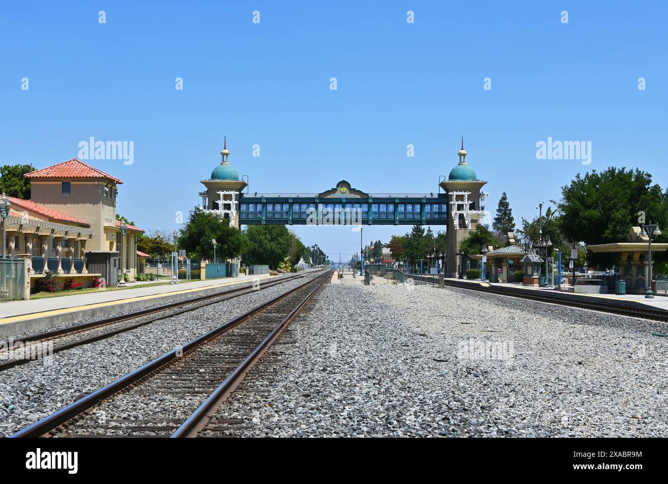 POMONA, CALIFORNIA - 18 MAY 2024: The Amtrak Station in east Los ...