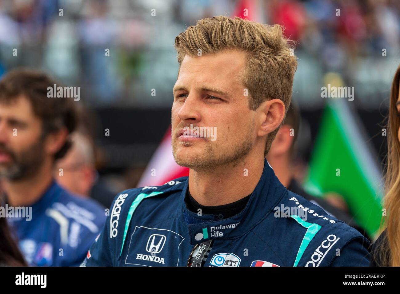 June 2nd 2024: Andretti Global driver Marcus Ericsson (28) looks on ...