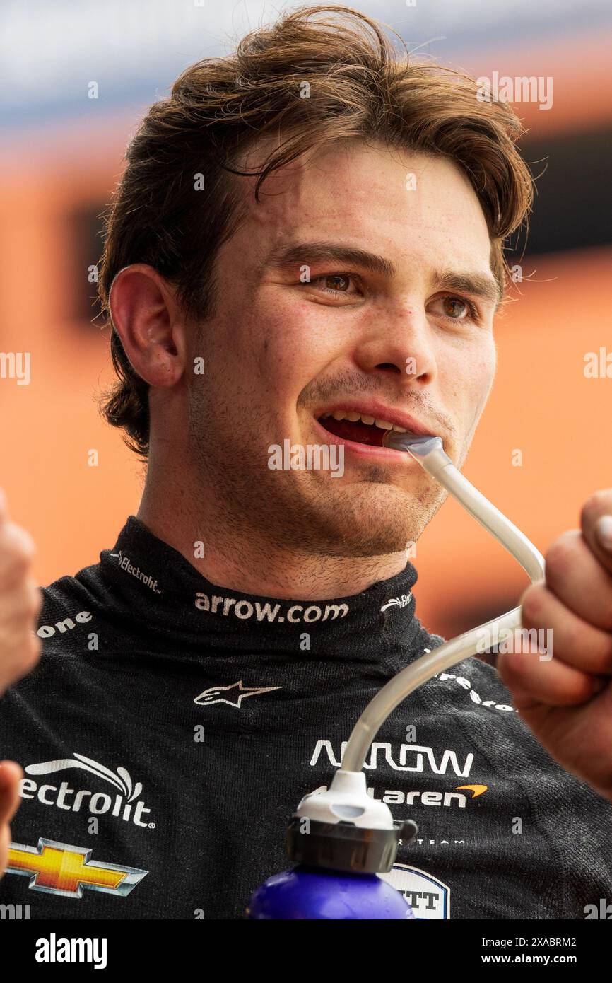 June 2nd, 2024: Arrow McLaren driver Pato O'Ward (5) looks on during ...