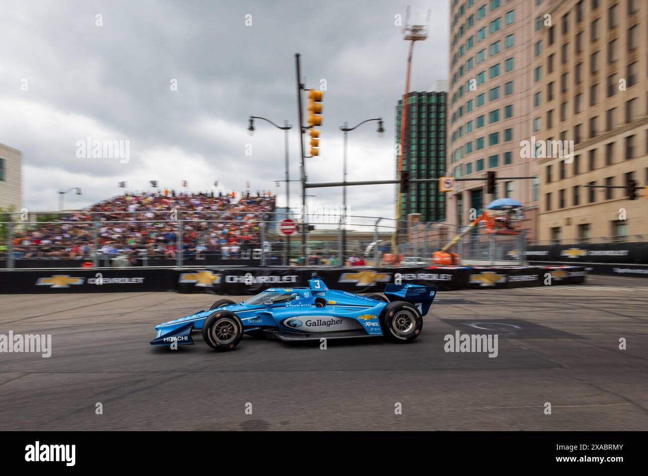 June 2nd, 2024: Team Penske driver Scott McLaughlin (3) drives during ...