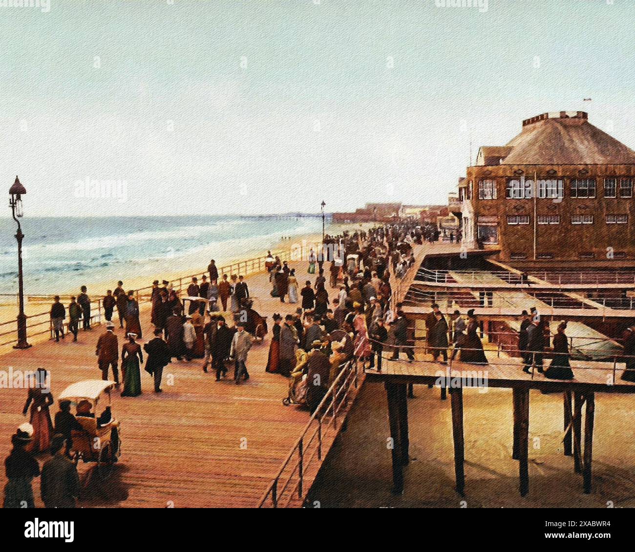 Atlantic city boardwalk 1900 hi-res stock photography and images - Alamy