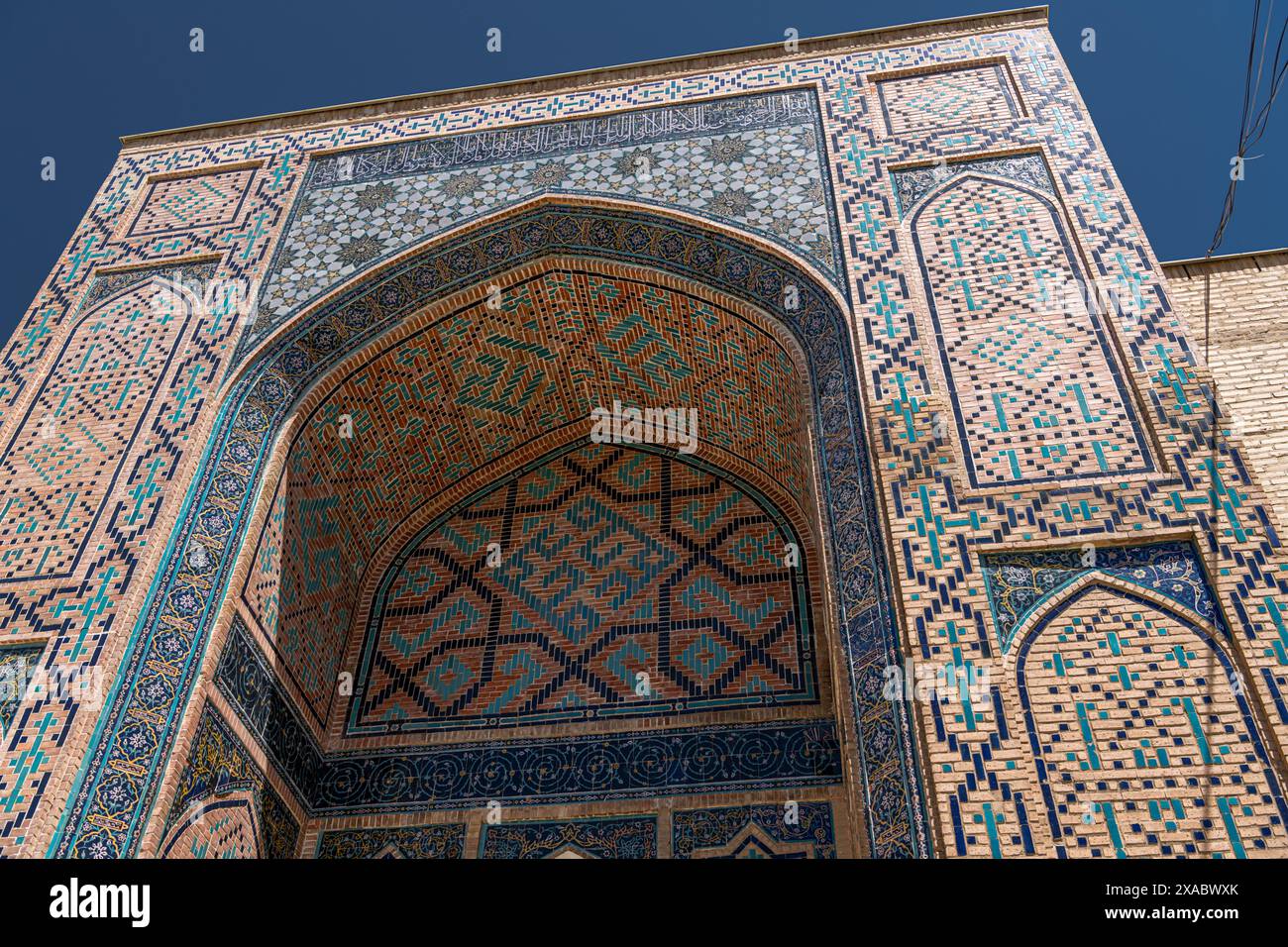 JUNE 20, 2023, SAMARKAND, UZBEKISTAN: Details of the vaulted portal or ...