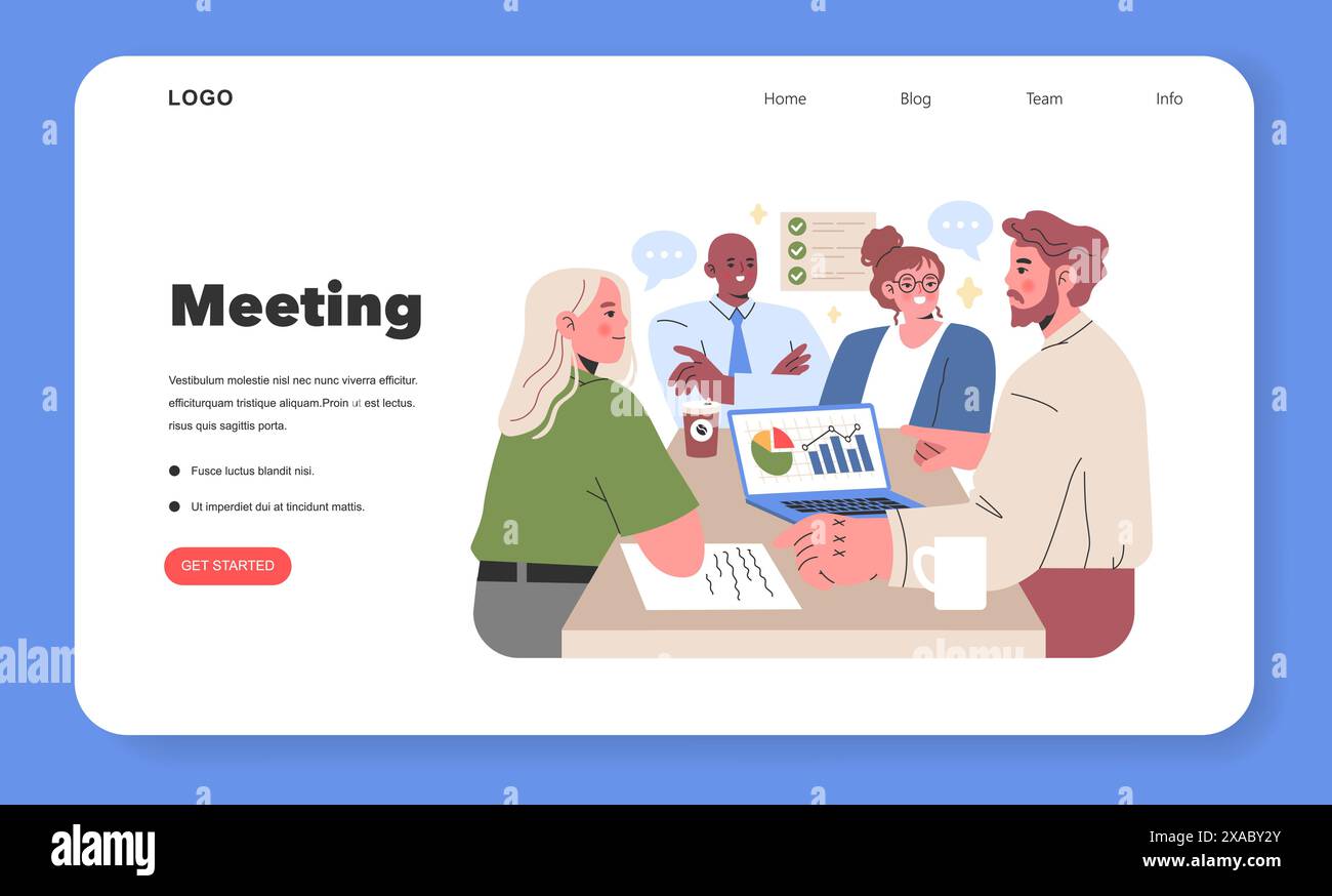 Meeting concept A collaborative workspace where diverse professionals ...
