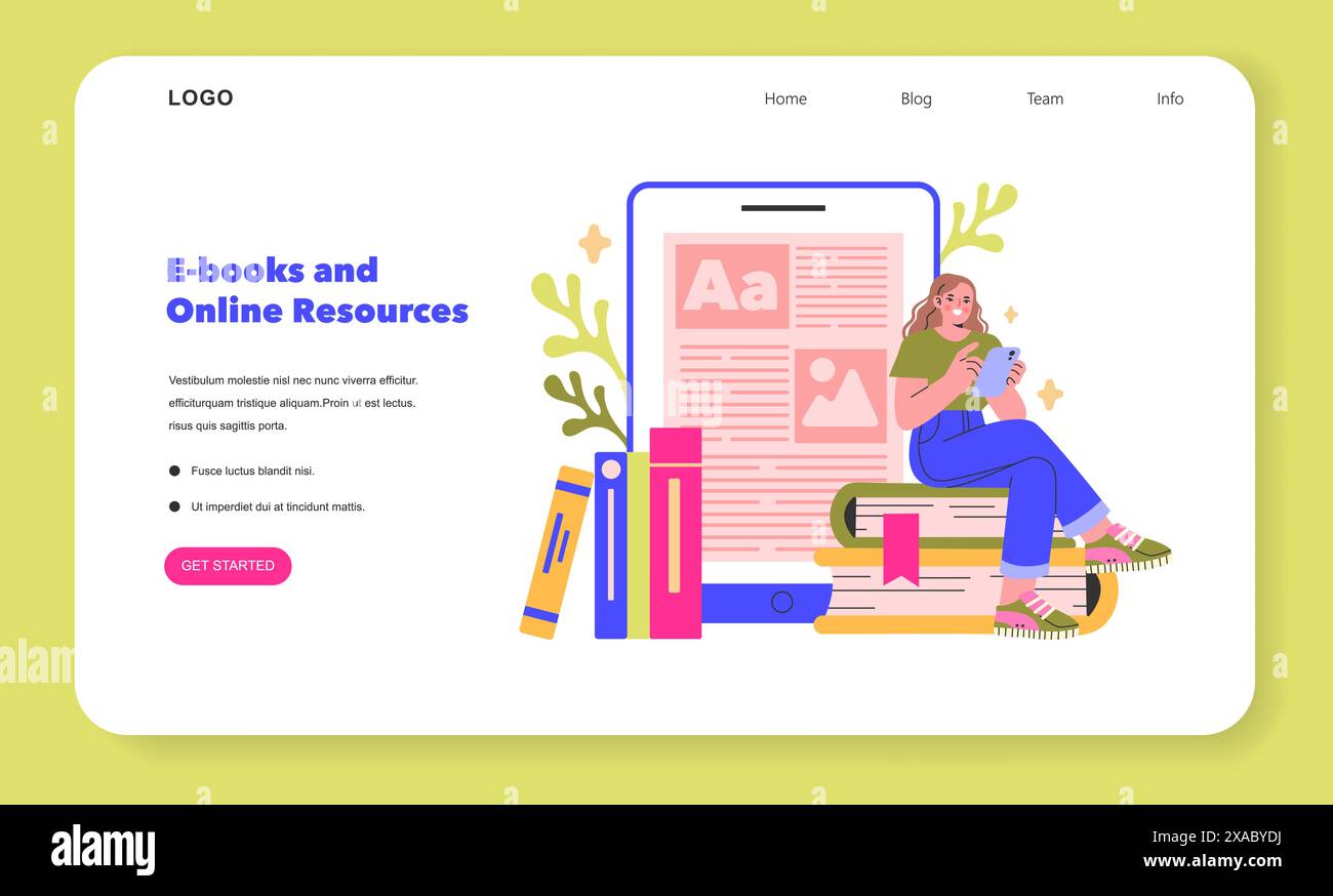 Reading a program Stock Vector Images - Alamy