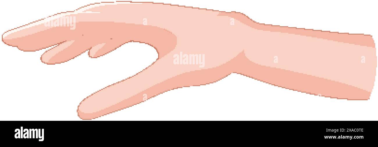 A detailed vector of an outstretched hand Stock Vector Image & Art - Alamy