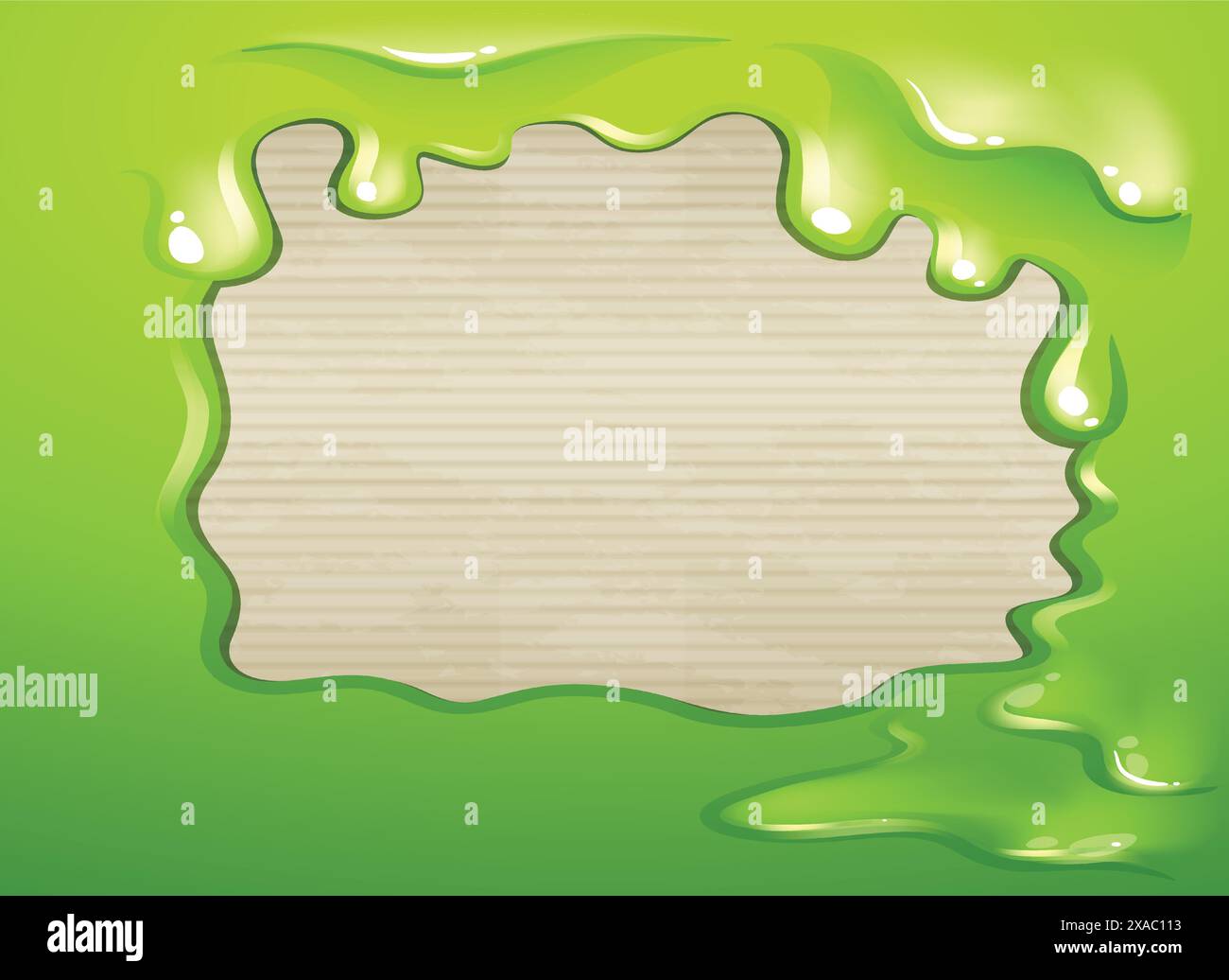 Green slime frame with beige center Stock Vector Image & Art - Alamy